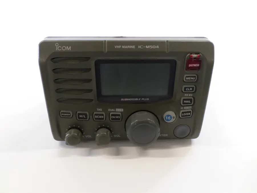 Icom IC-M504 Submersible Marine Fixed Mount VHF Radio Transceiver Unit ...