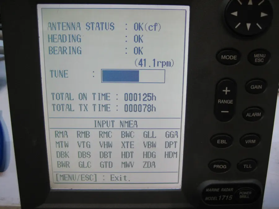 Furuno 1715 2.2kW Radar Dome System 7" Display - Fully Tested - Max ...