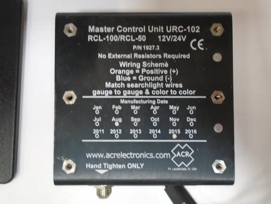 ACR RCL-100D (12V) Search Light Remote Control Complete TESTED GOOD ...