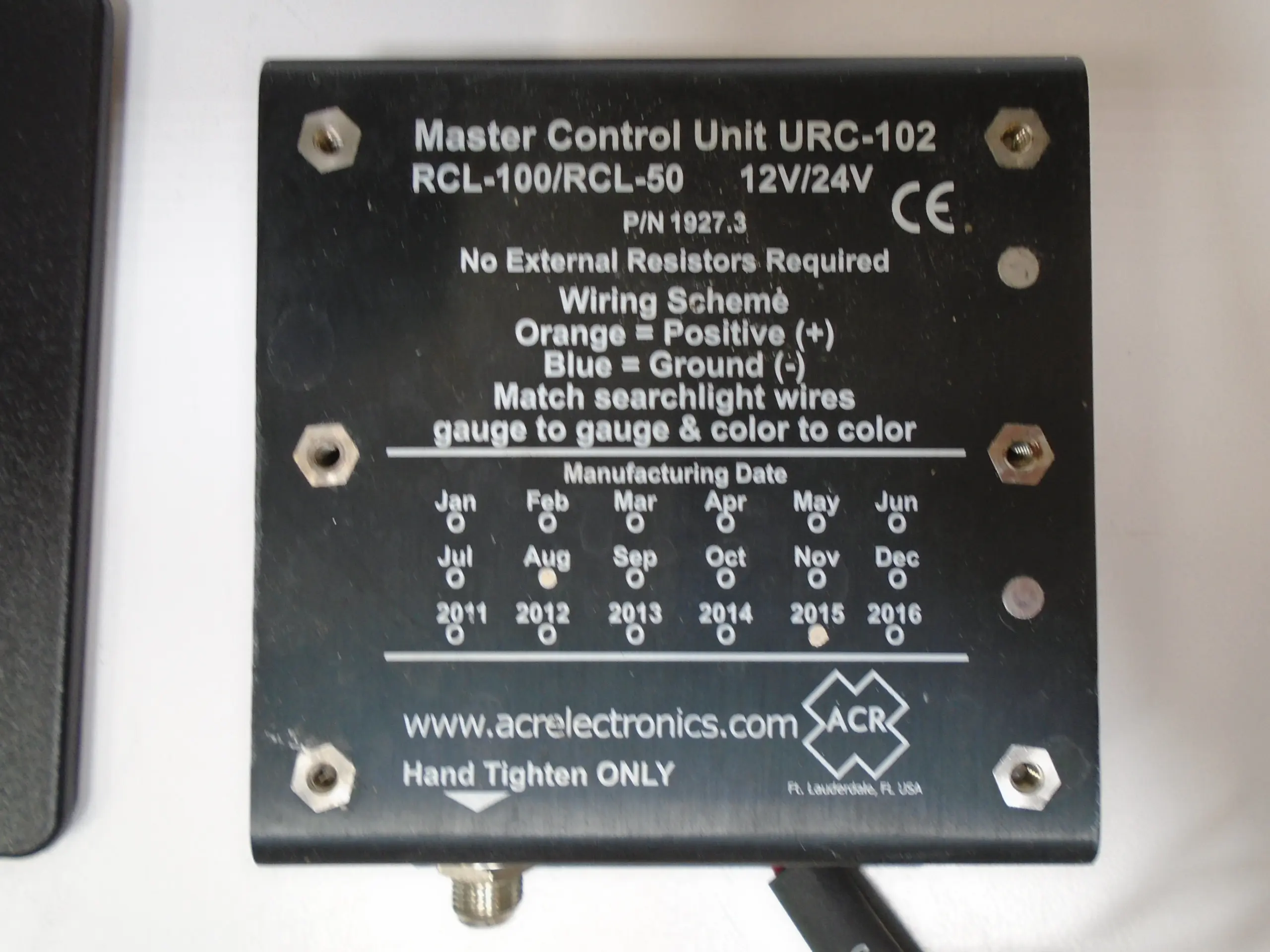 ACR RCL-100D (12V) Search Light Remote Control Complete TESTED GOOD ...