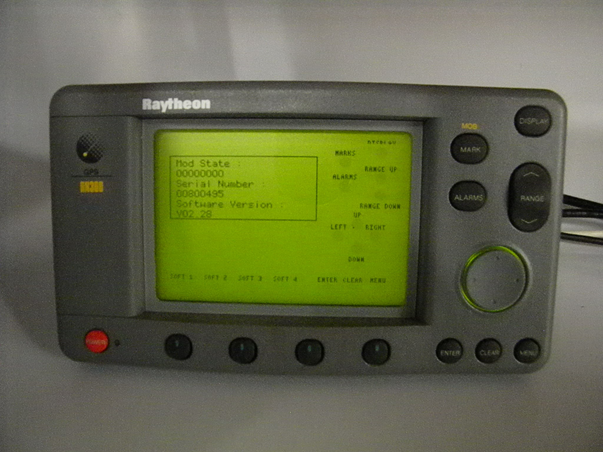 Raytheon RN300 GPS Plotter Display w/ Sun Cover E32017 - Tested - 90 ...