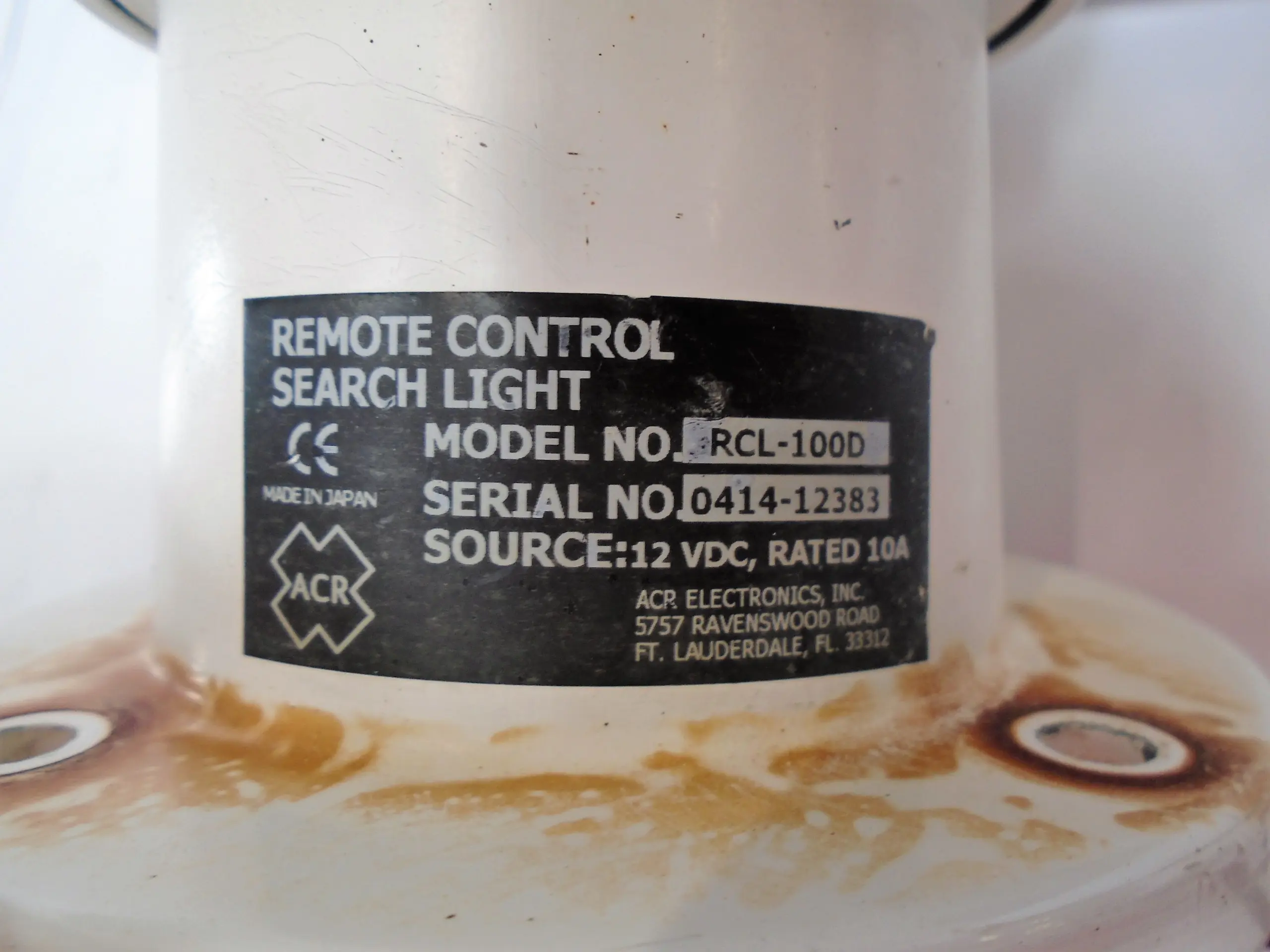 ACR RCL-100D (12V) Search Light Remote Control (TESTED GOOD) Complete ...