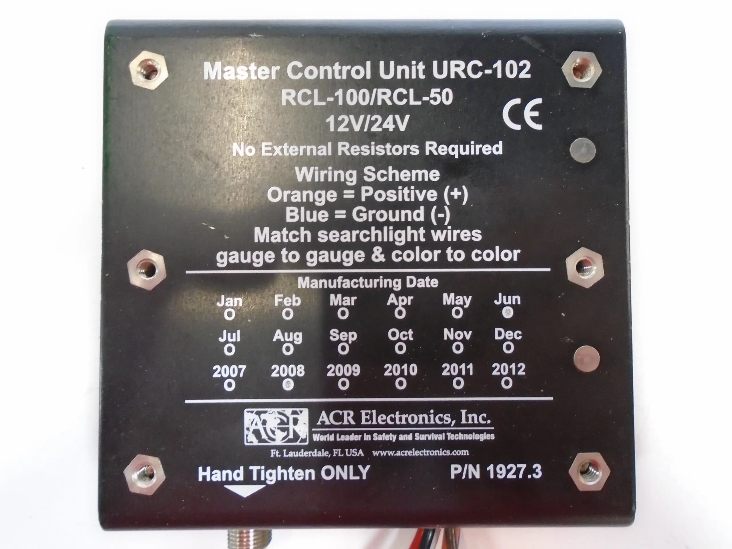 ACR RCL-100D (12V) Search Light Remote Control (TESTED GOOD) Complete ...