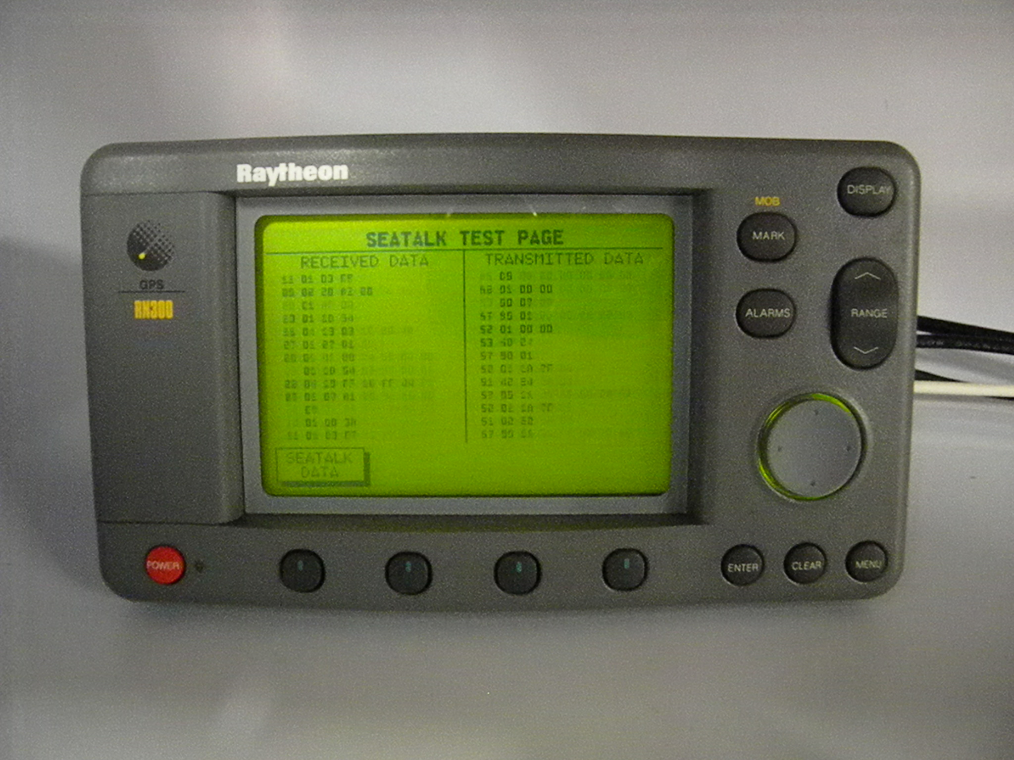 Raytheon RN300 GPS Plotter Display w/ Sun Cover E32017 - MME REFURB ...