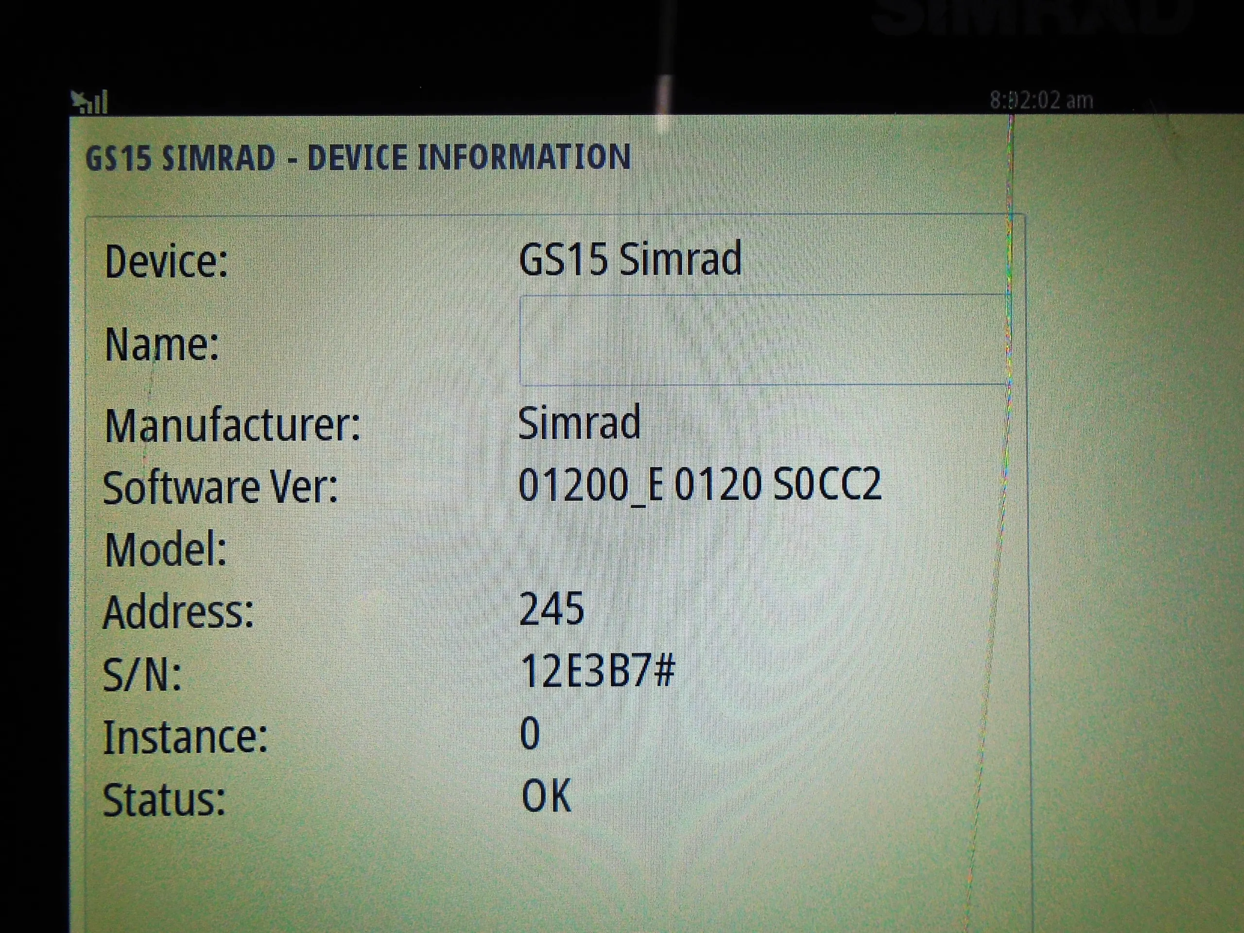 Simrad GS-15 GPS Antenna – NMEA2K 6 Foot Drop Cable (Tested Working ...