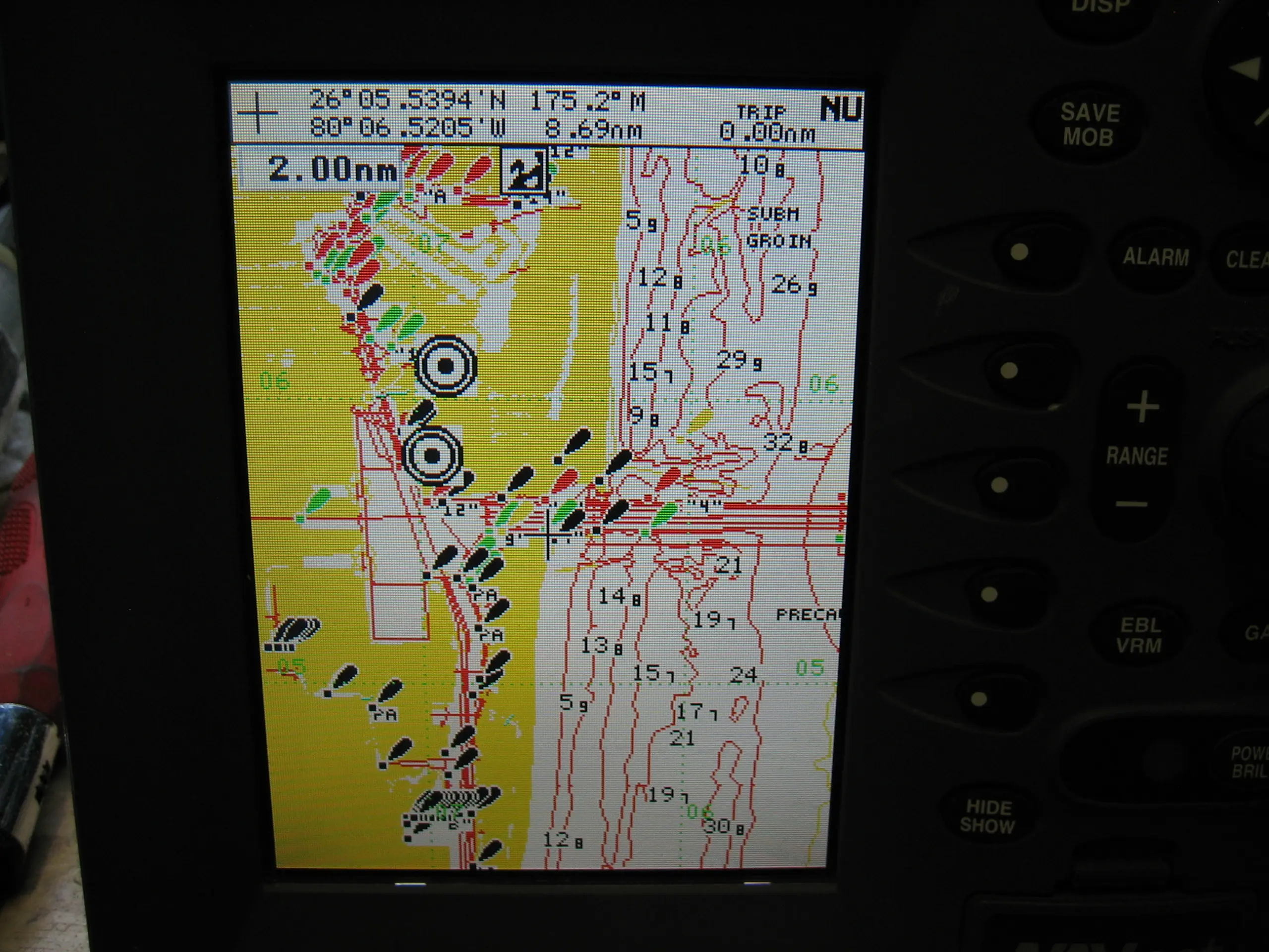 Furuno GD-1700c Navnet Navionics VX1 7" Chartplotter Display - Tested ...
