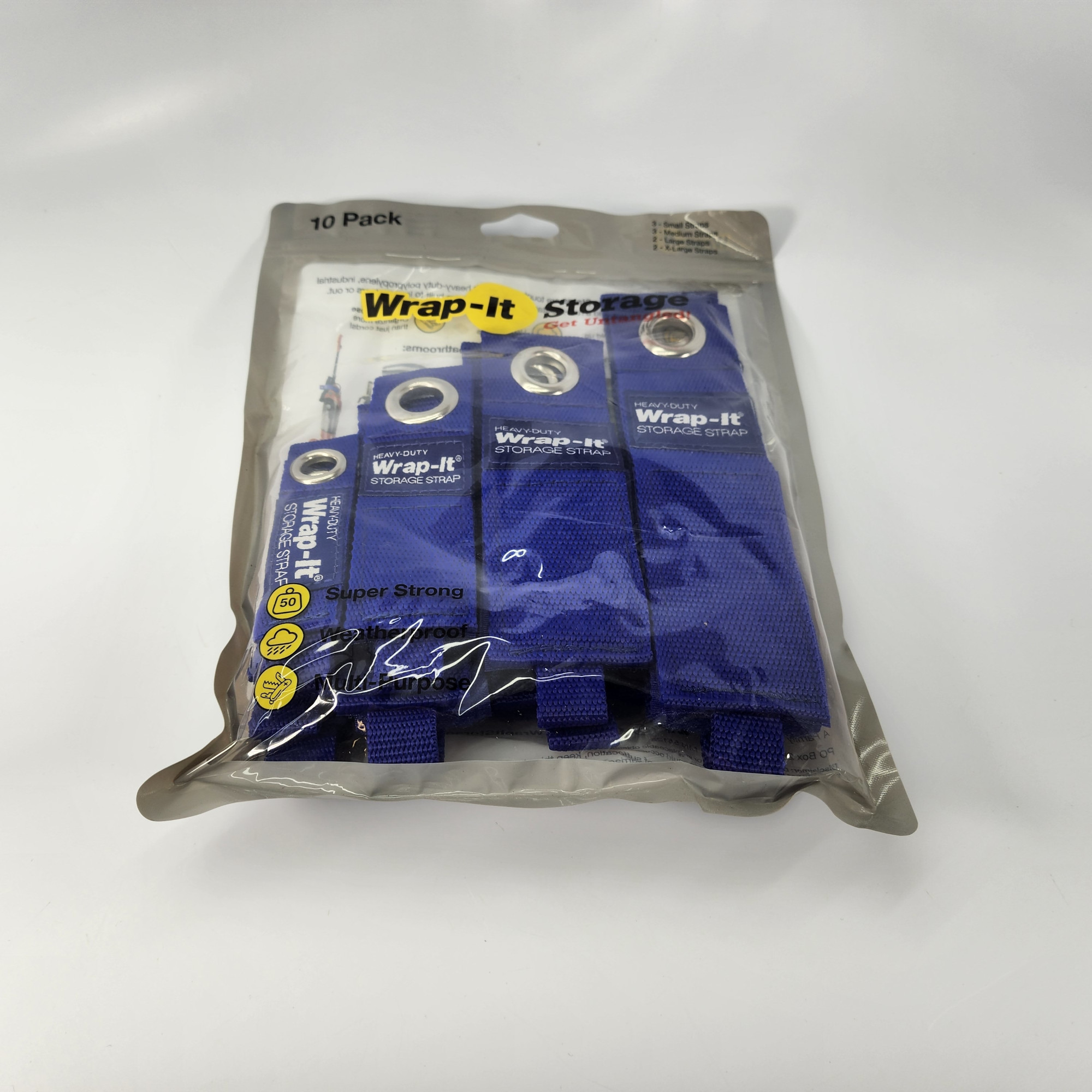 Wrap-It Storage Heavy-Duty Storage Straps - Assorted 10-Pack - Sapphire ...