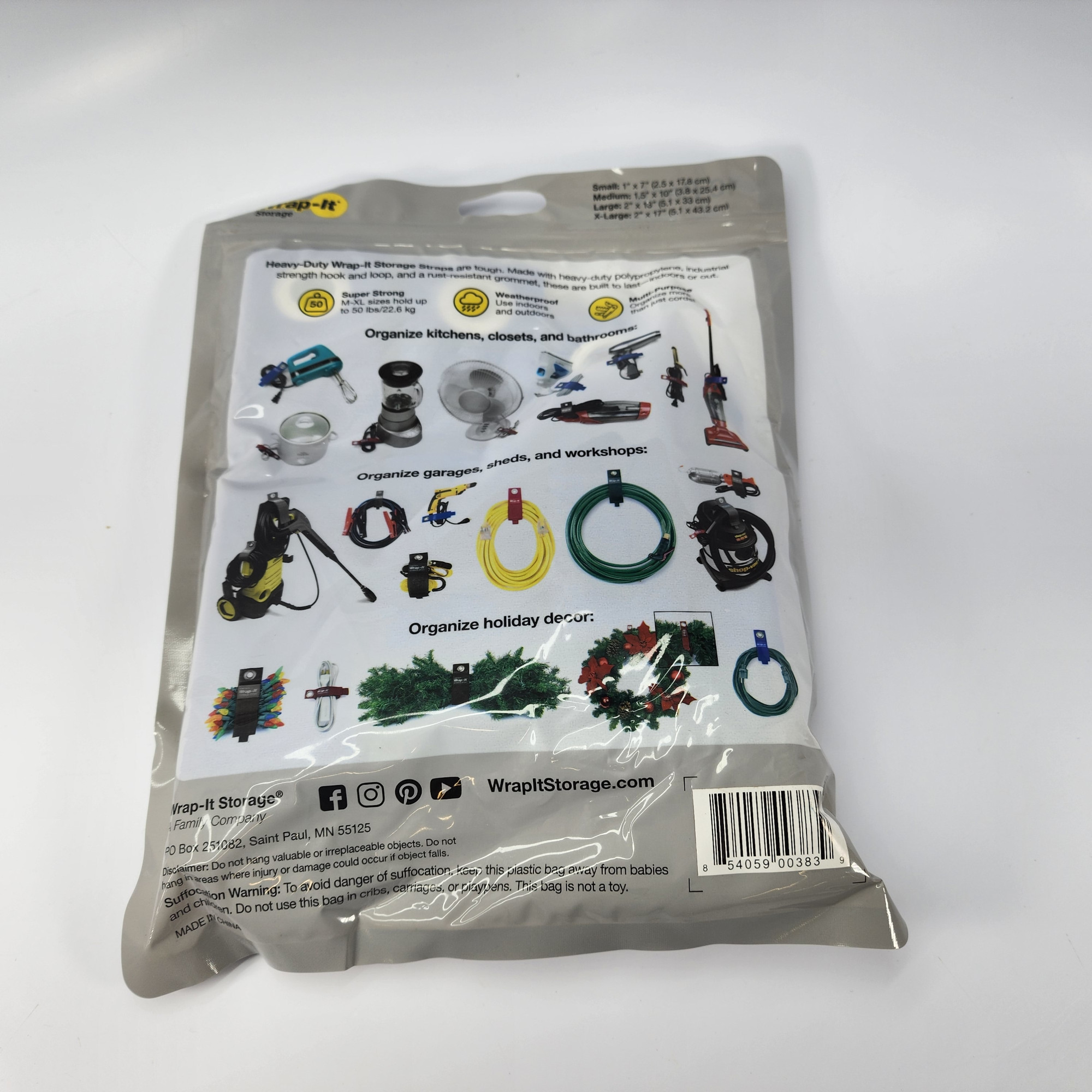 Wrap-It Storage Heavy-Duty Storage Straps - Assorted 10-Pack - Sapphire ...