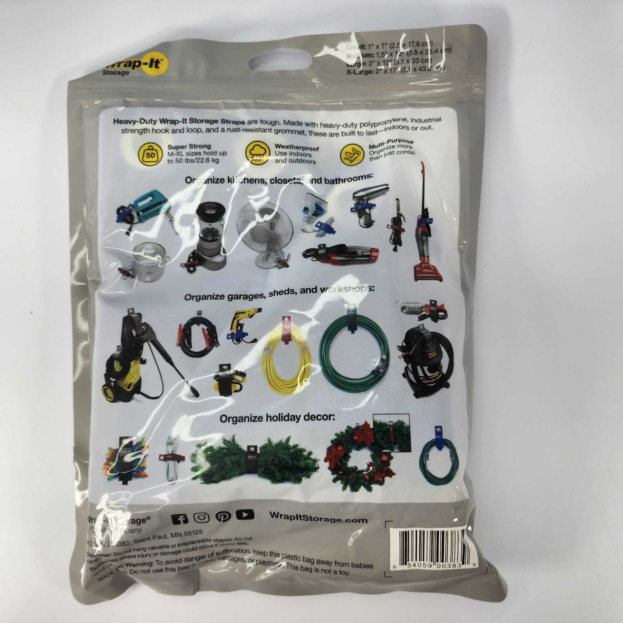 Wrap-It Storage Heavy-Duty Storage Straps - Assorted 10-Pack - Sapphire ...