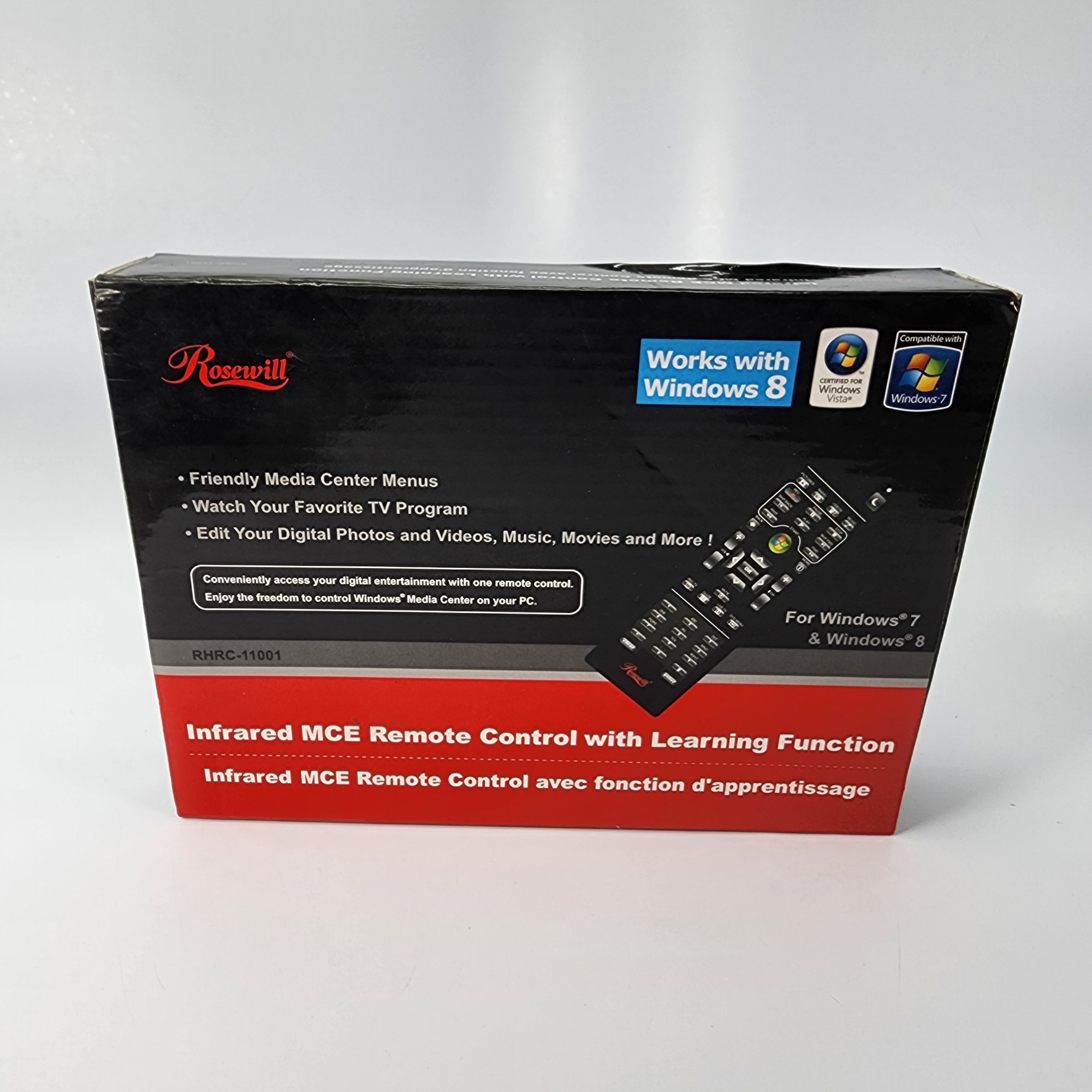 Rosewill RHRC-11001 MCE Infrared Remote Control with Learning Function ...