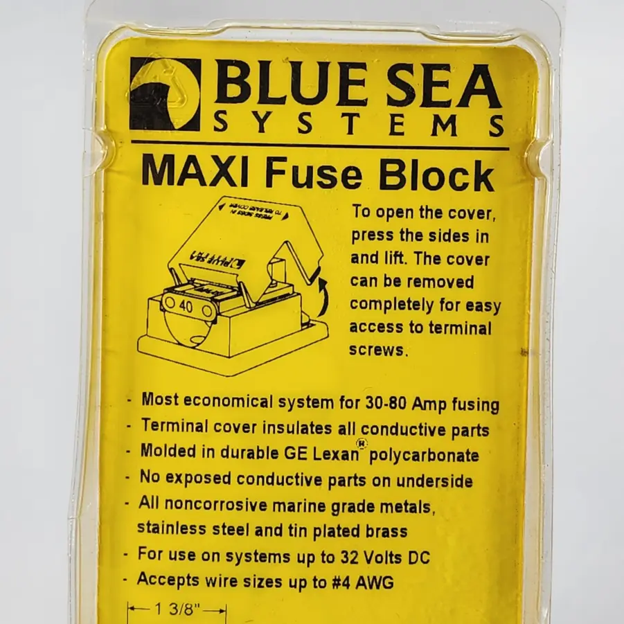 Blue Sea System 5006 MAXI Fuse Block - 30A to 80A - New Old Stock - Max ...