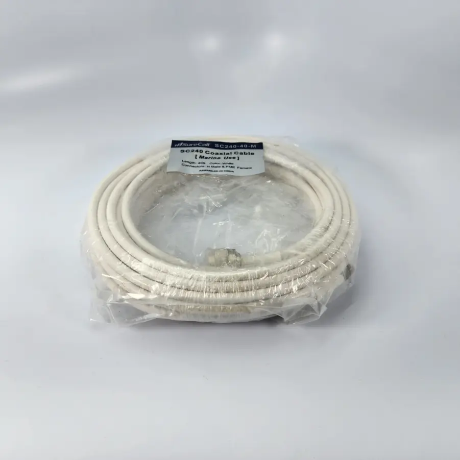 SureCall SC240-40-M Low-Loss Marine Grade 50 Ohm Coax Cable - White ...