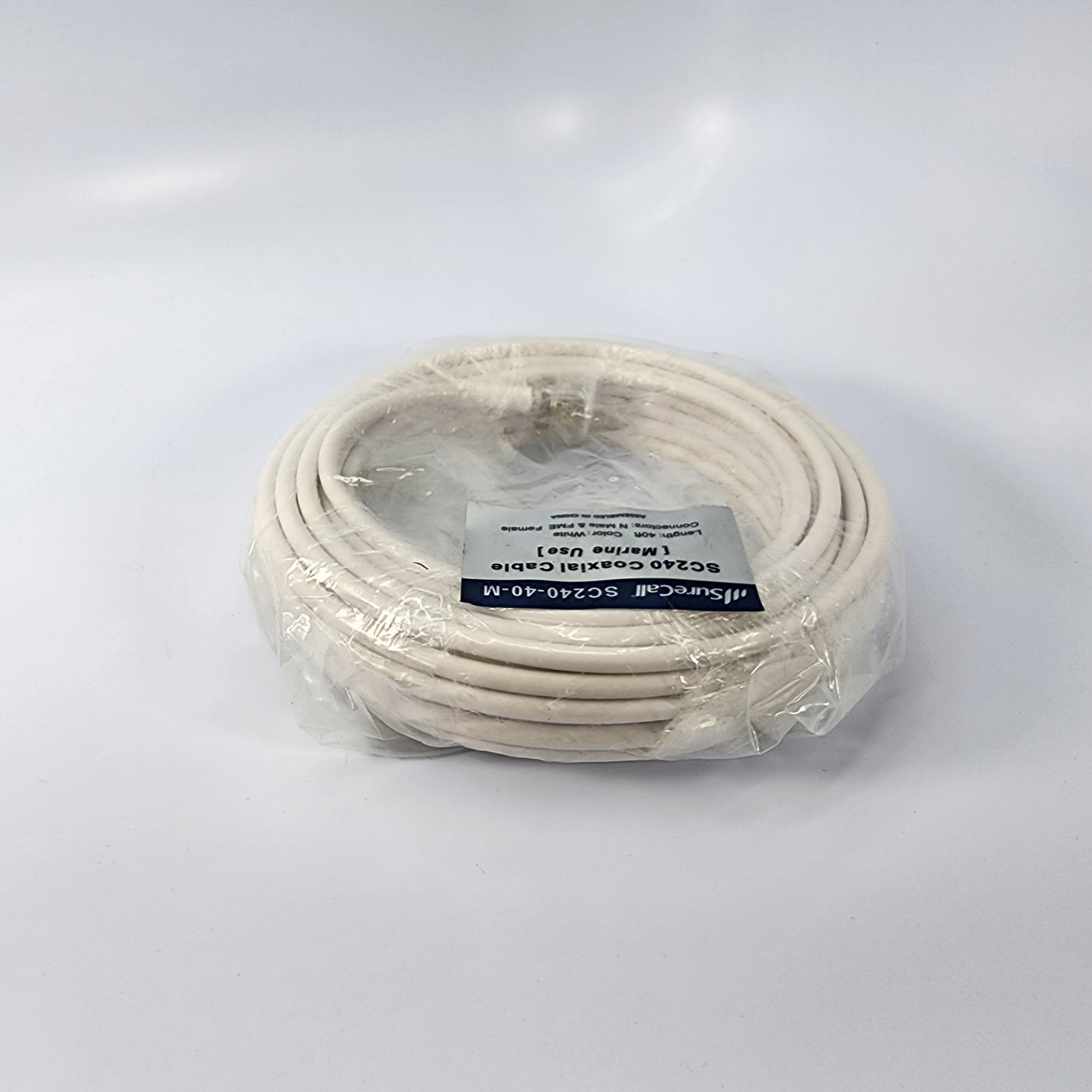 SureCall SC240-40-M Low-Loss Marine Grade 50 Ohm Coax Cable - White ...