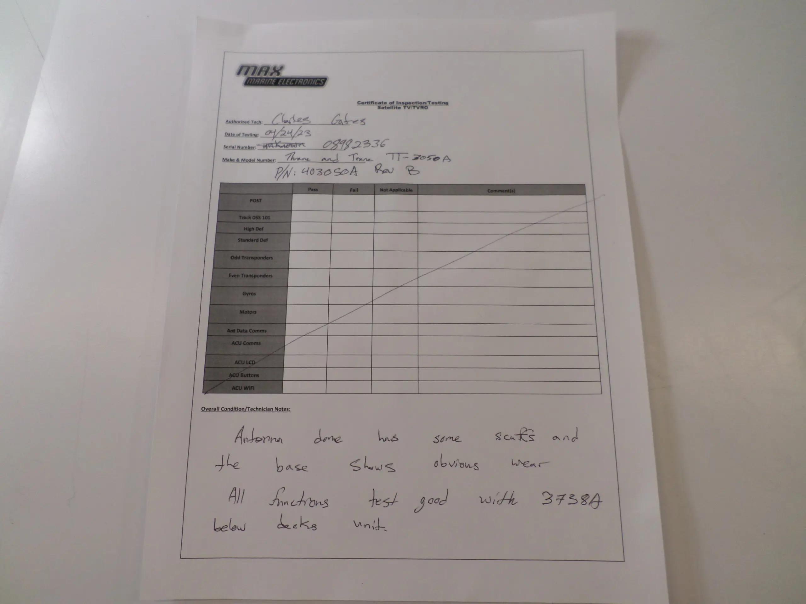 Sailor FB250 Inmarsat FleetBroadband Working Antenna TT-3050A - Max ...