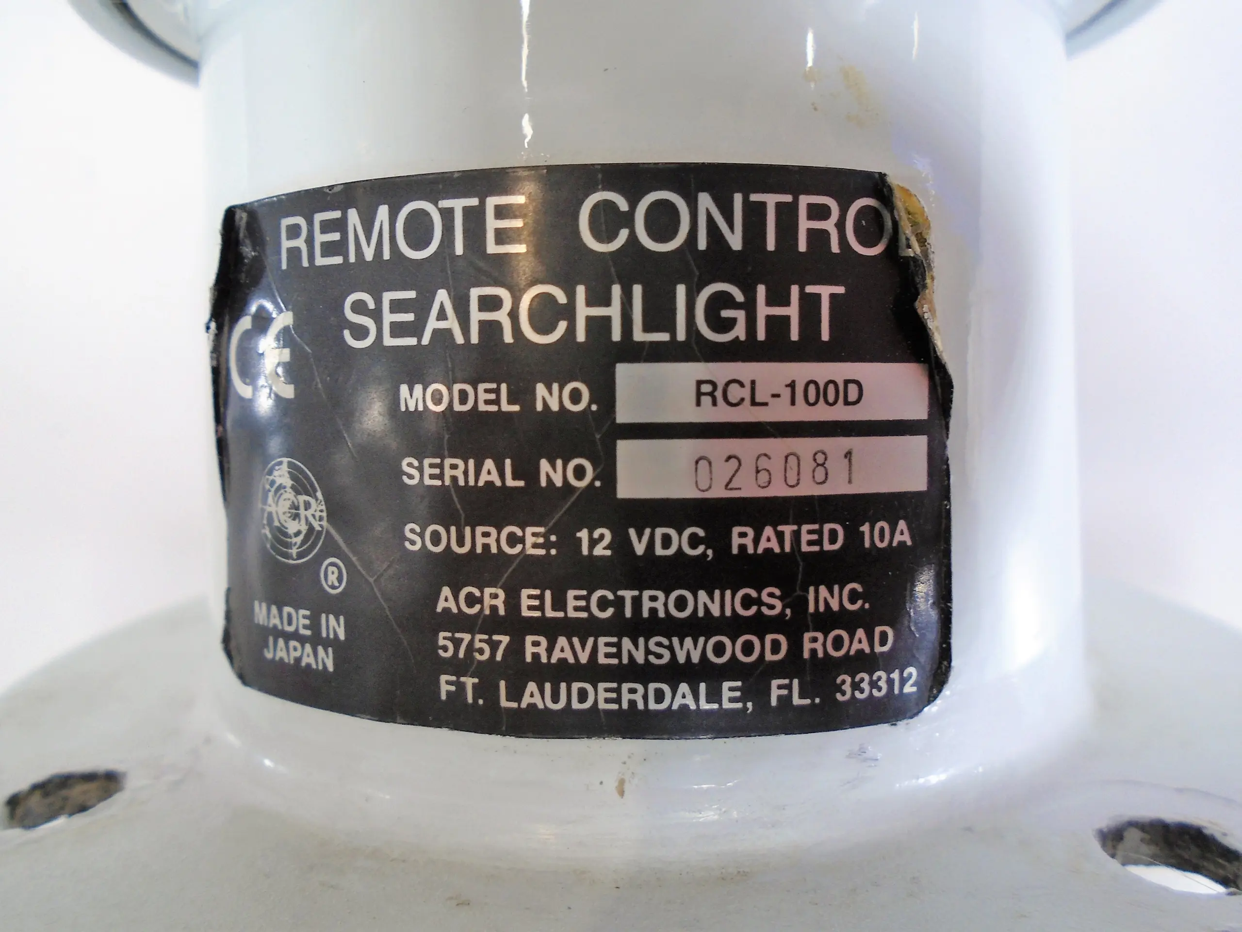ACR RCL-100D Remote Control (12V) Search Light (TESTED GOOD!) - Max ...