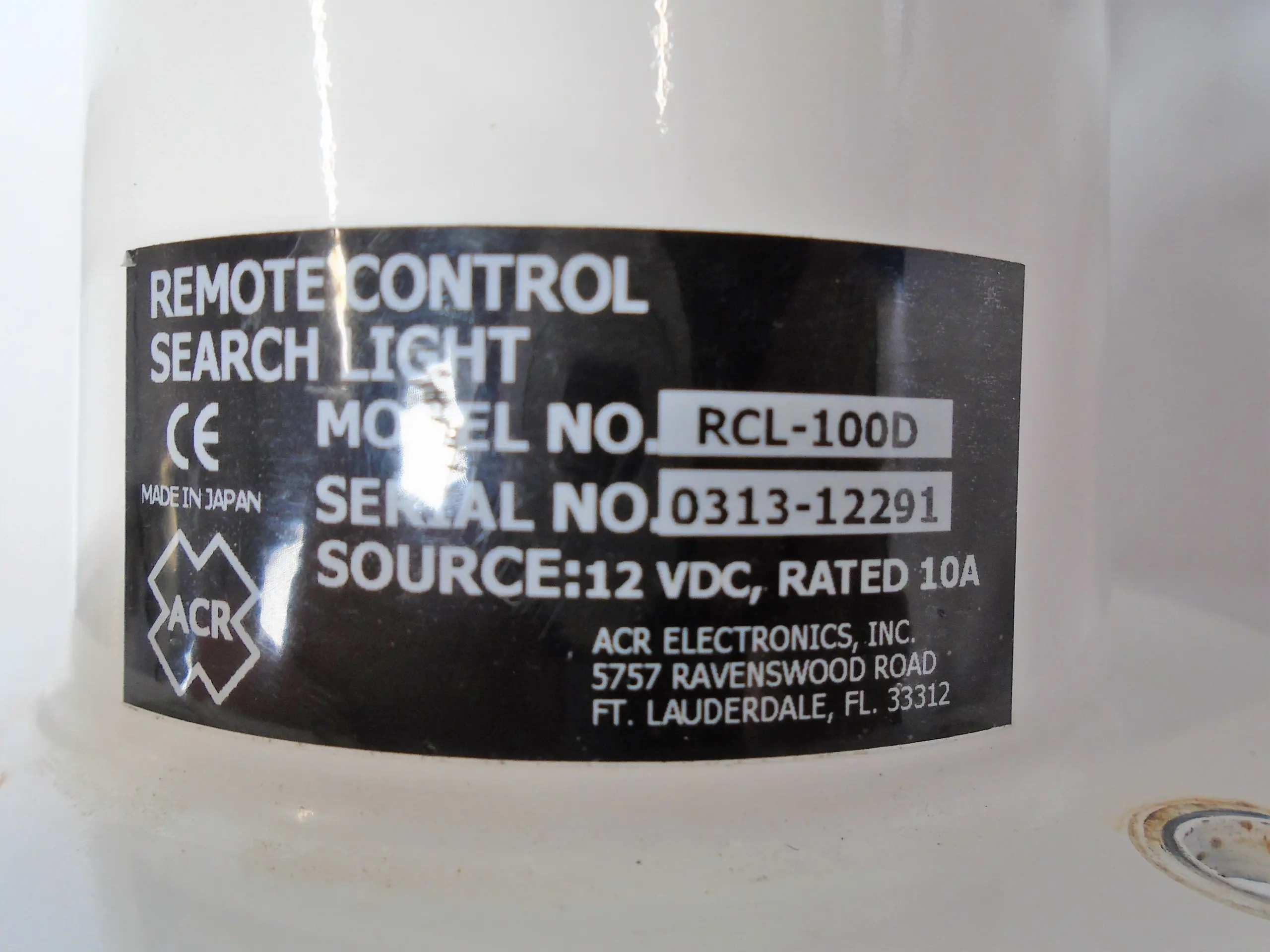 ACR RCL-100D Remote Control Search Light (12V) TESTED GOOD - Max Marine ...
