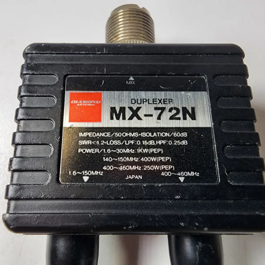 Diamond Antenna Duplexers MX72N - HF, VHF, UHF Signal Splitter - Max Marine Electronics