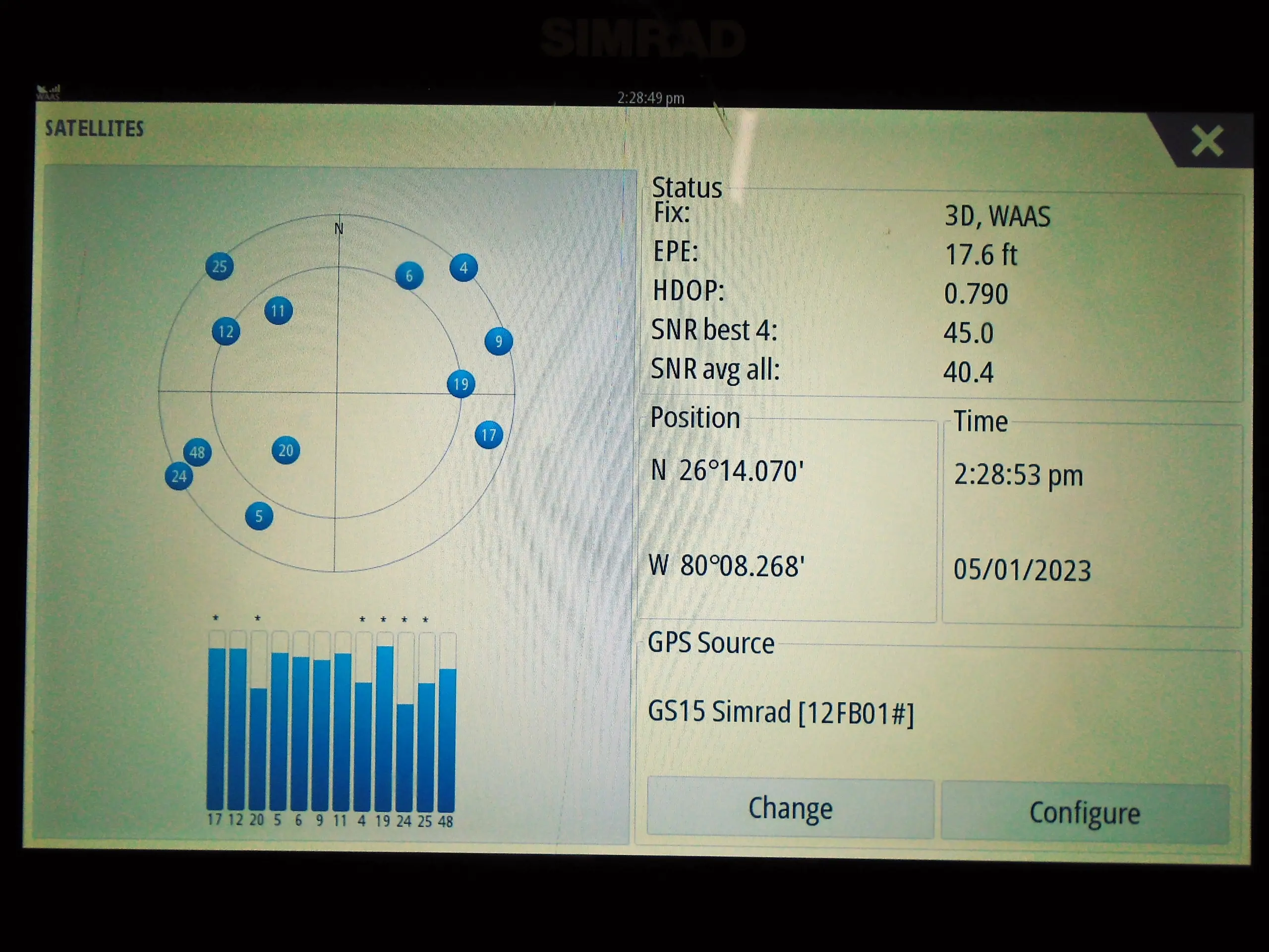 Simrad GS-15 GPS Antenna – NMEA2K - 20 Foot Drop Cable - (Tested ...