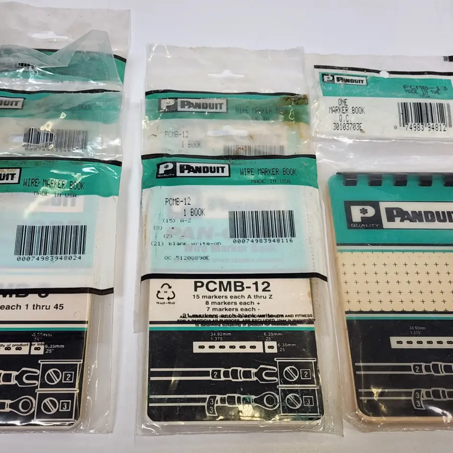 (Lot of 12) Panduit Wire Marker Books - PCMB-1/PCMB-3/PCMB-12/PCMB-13 ...