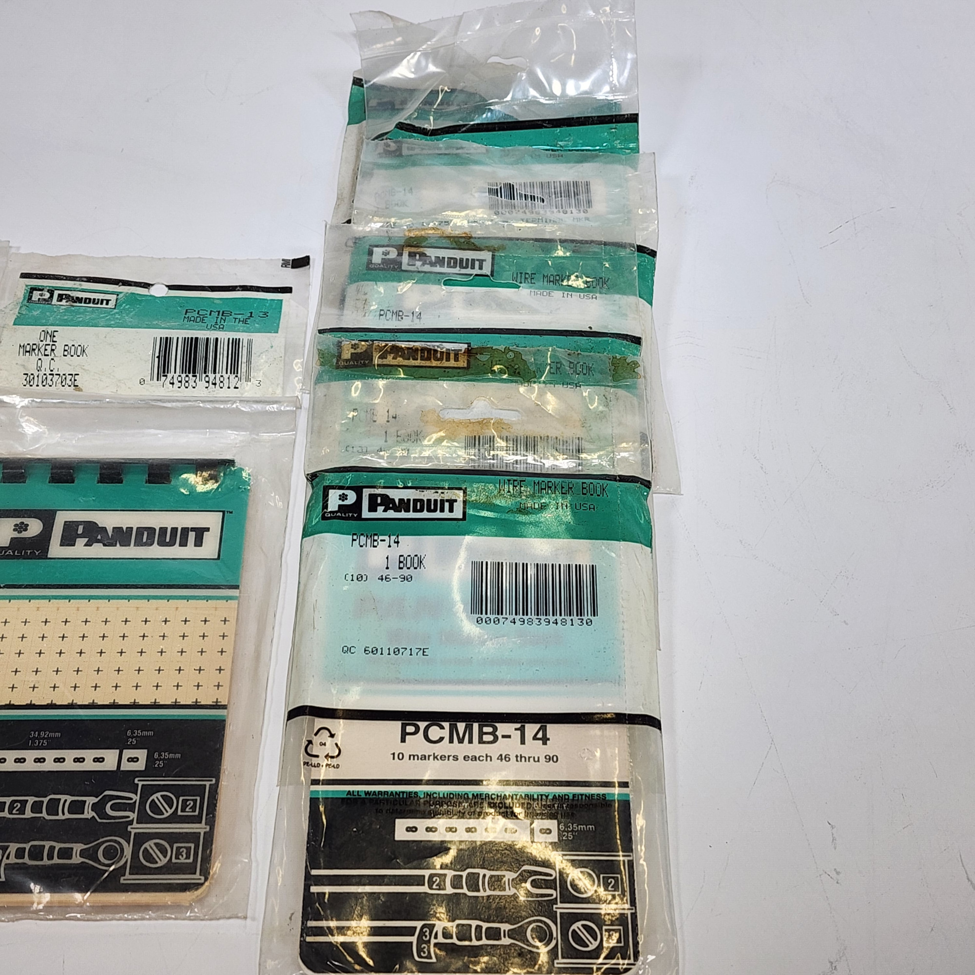 (Lot of 12) Panduit Wire Marker Books - PCMB-1/PCMB-3/PCMB-12/PCMB-13 ...
