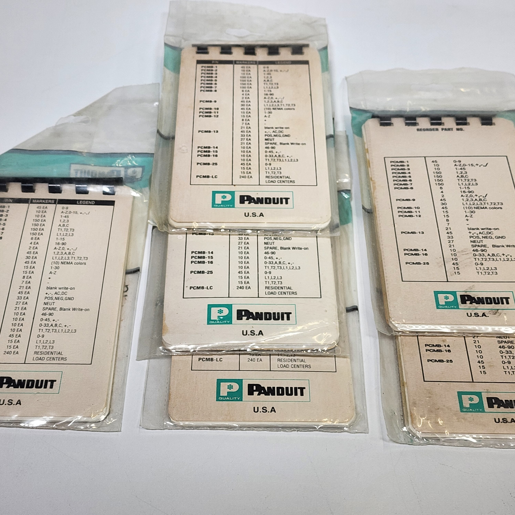 (Lot of 12) Panduit Wire Marker Books - PCMB-1/PCMB-3/PCMB-12/PCMB-13 ...