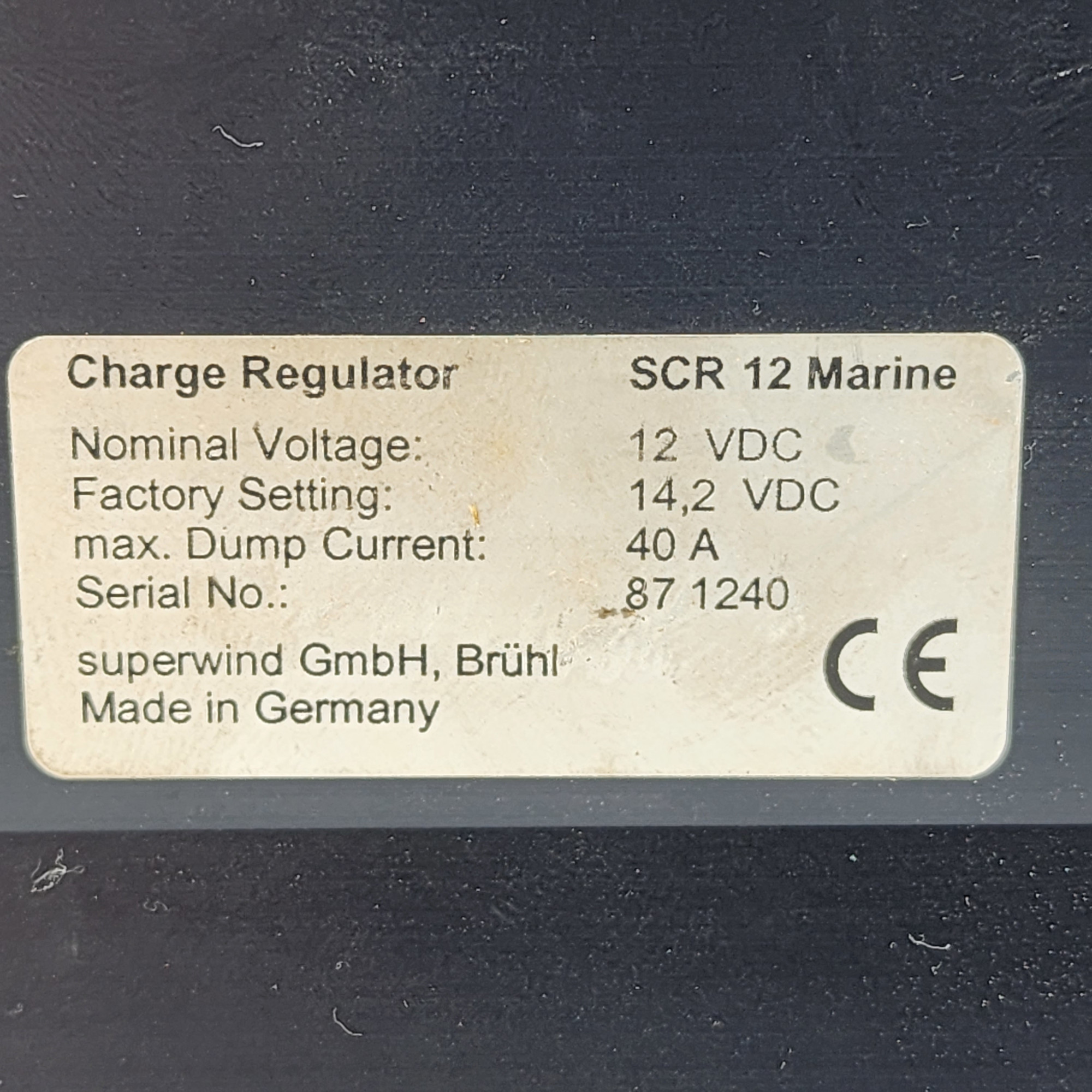 Superwind SCR 12 Marine Battery Charge Regulator SCR 12 - 24V 20 - 40A ...