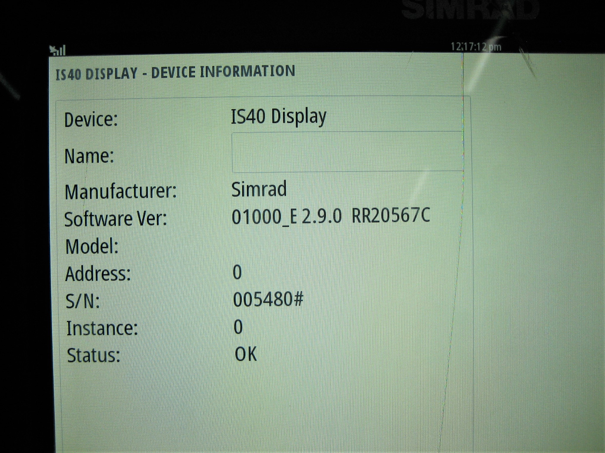 Simrad/Navico IS40 (B&G Triton) NMEA2000 Full Color Digital Instrument ...