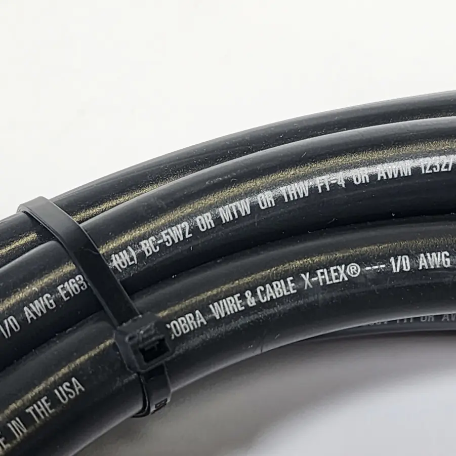 Cobra Wire & Cable X-Flex 1/0 AWG BC5W2 Boat Cable - Black - 15 ft ...