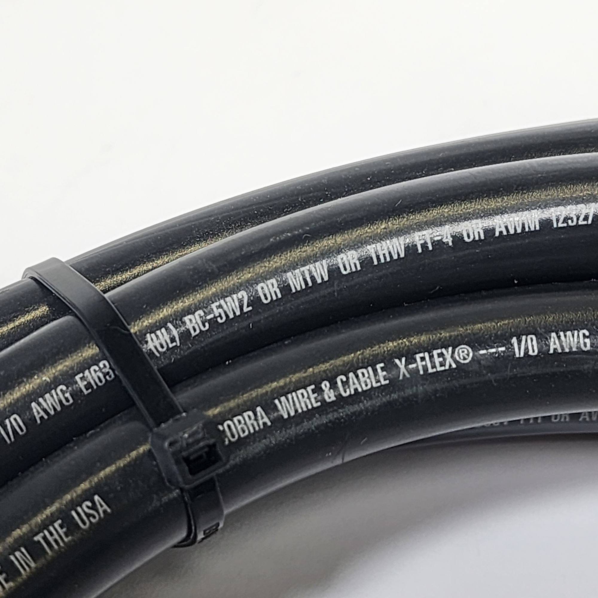 Cobra Wire & Cable X-Flex 1/0 AWG BC5W2 Boat Cable - Black - 15 ft ...