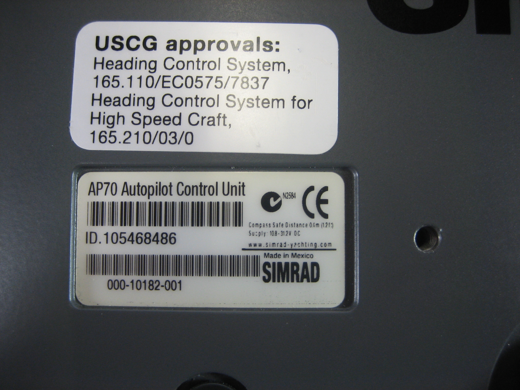Simrad AP70-PN: 000-10182-001-Autopilot Control Head - Max Marine ...