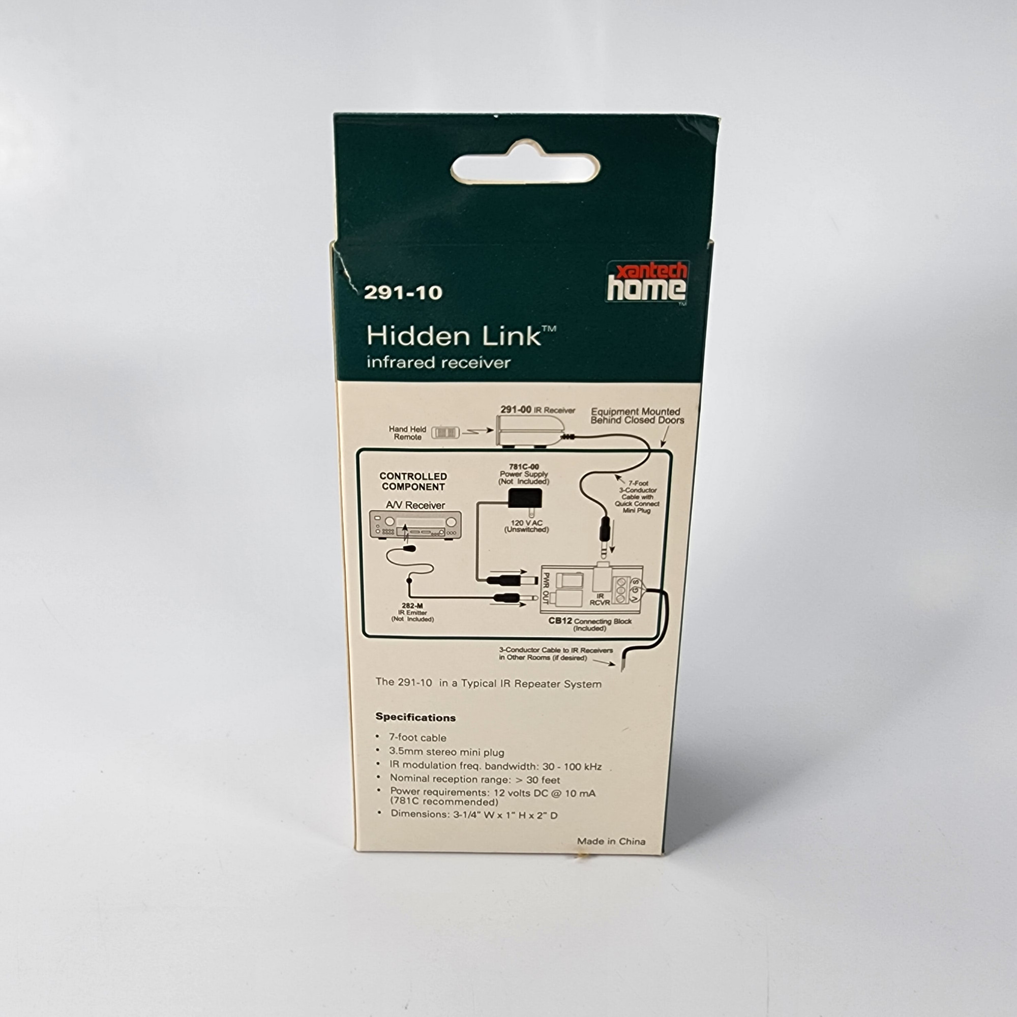 Xantech Home 291-10 Hidden Link Infrared Shelf Top IR Receiver - New ...