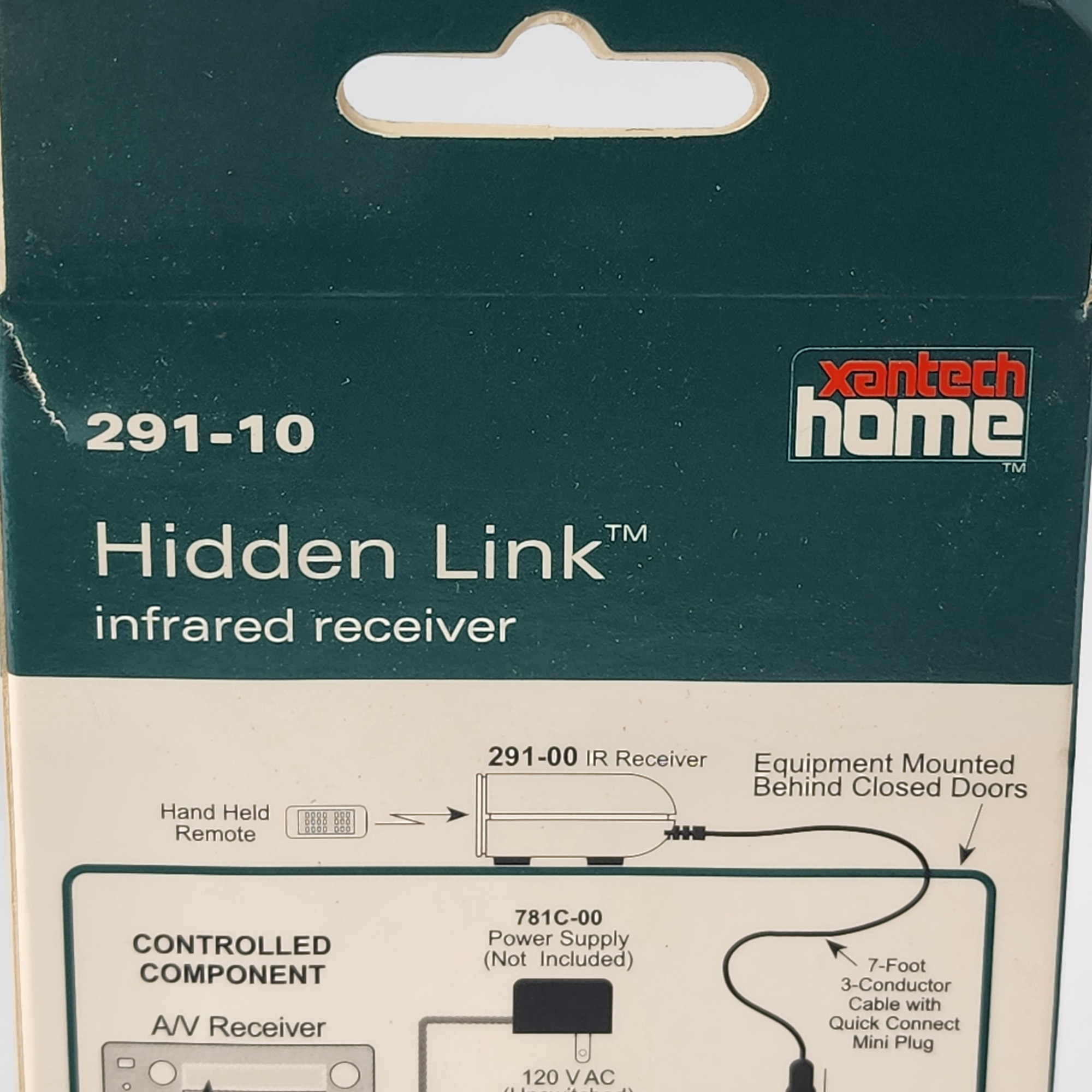 Xantech Home 291-10 Hidden Link Infrared Shelf Top IR Receiver - New ...