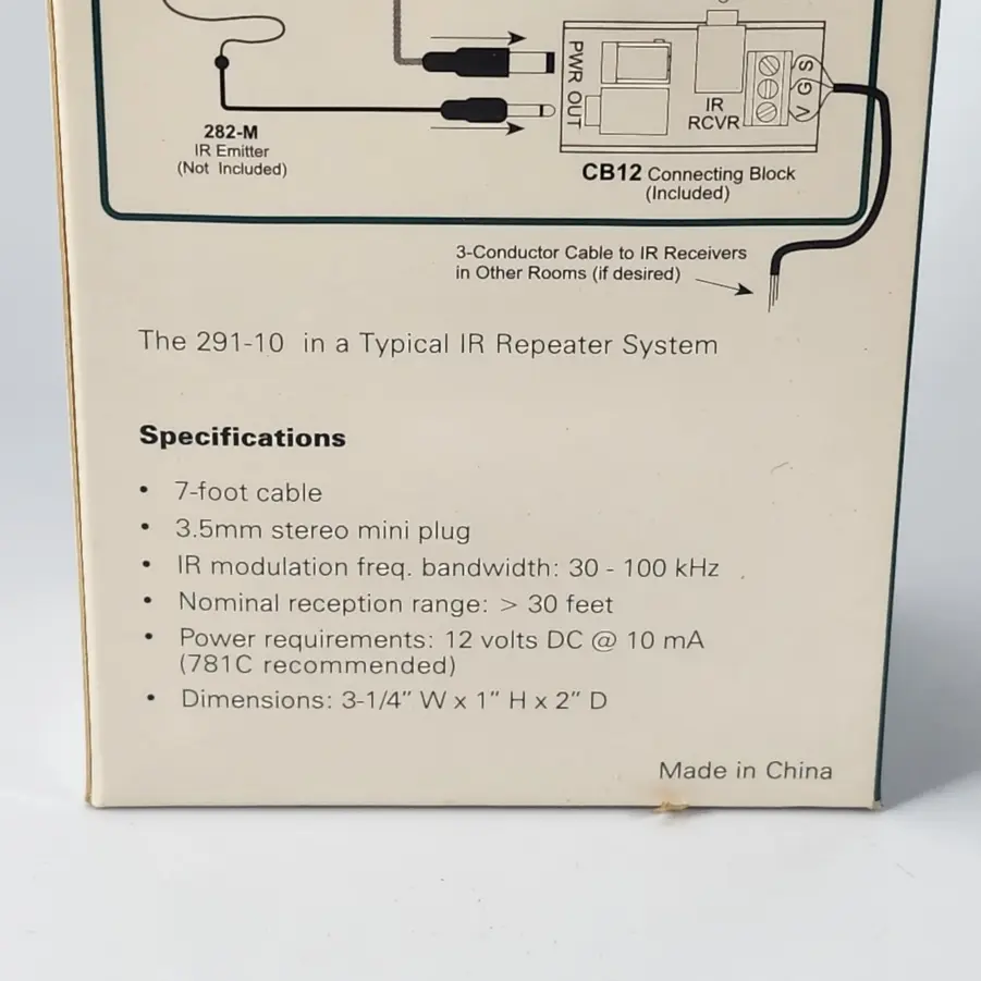 Xantech Home 291-10 Hidden Link Infrared Shelf Top IR Receiver - New ...