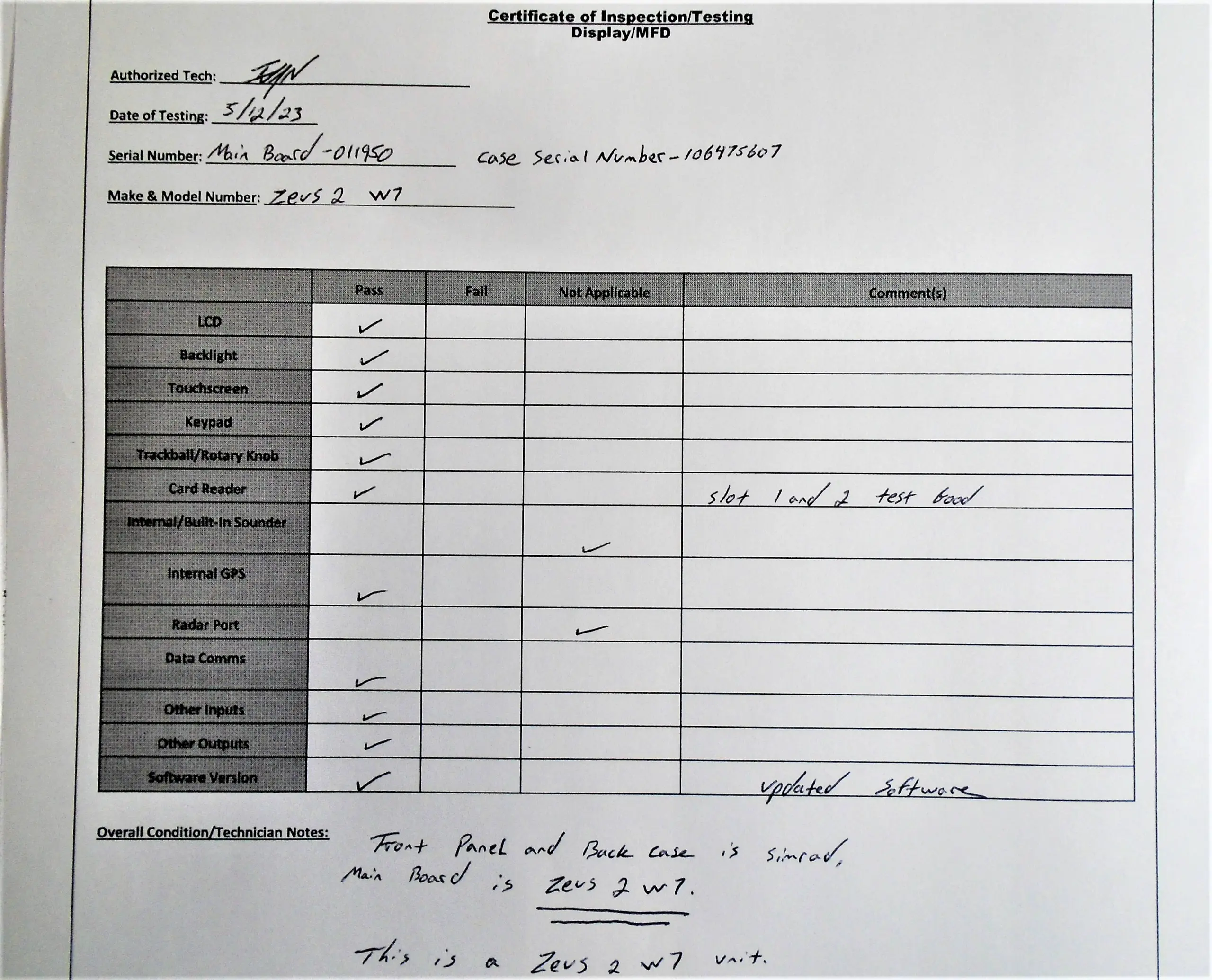 B&G Zeus2 W7 AMER Multi-Touch, Insight 7″ Display Bench Tested - Max ...