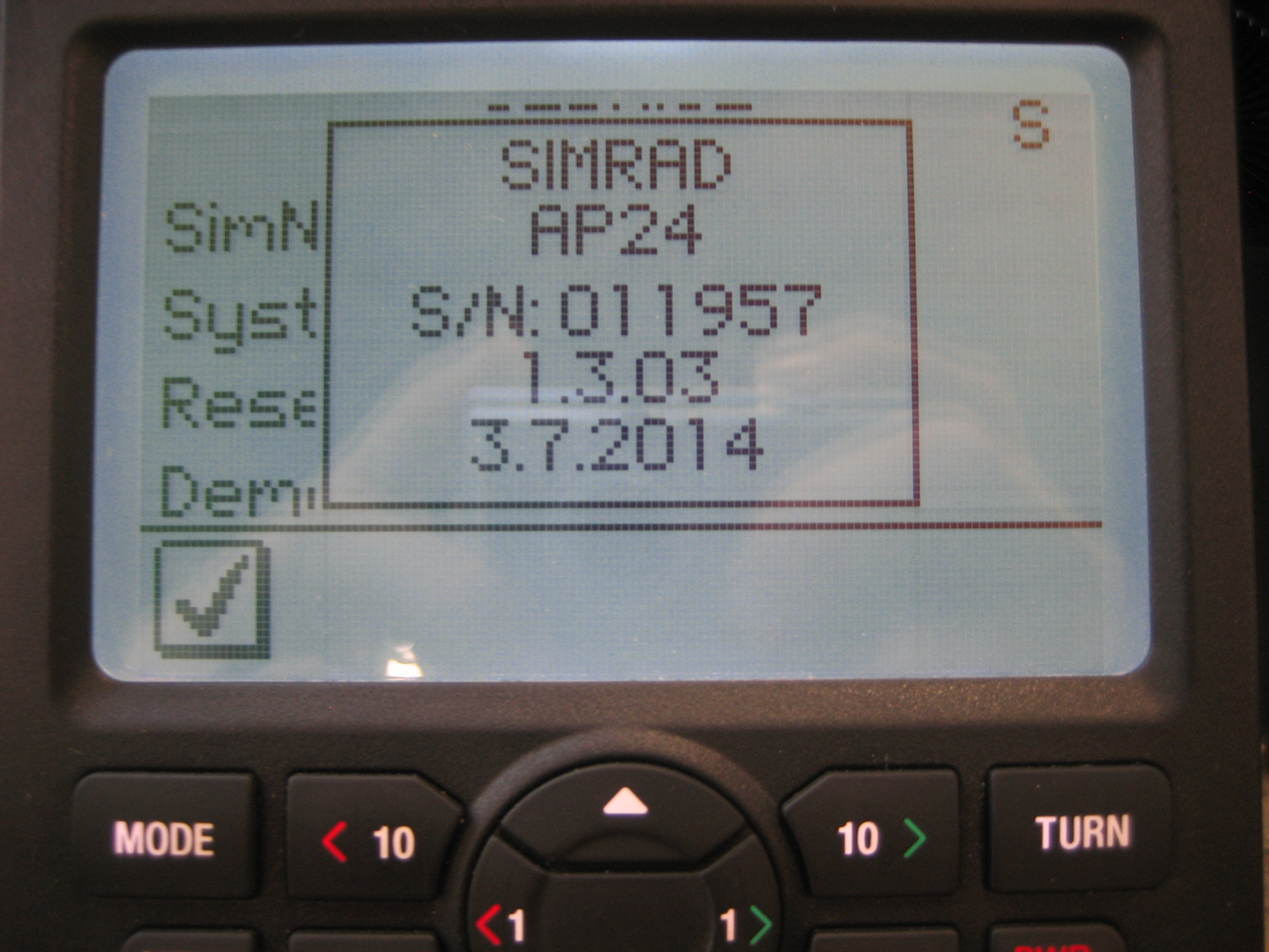 Simrad-Ap24-Autopilot Control Head - Max Marine Electronics
