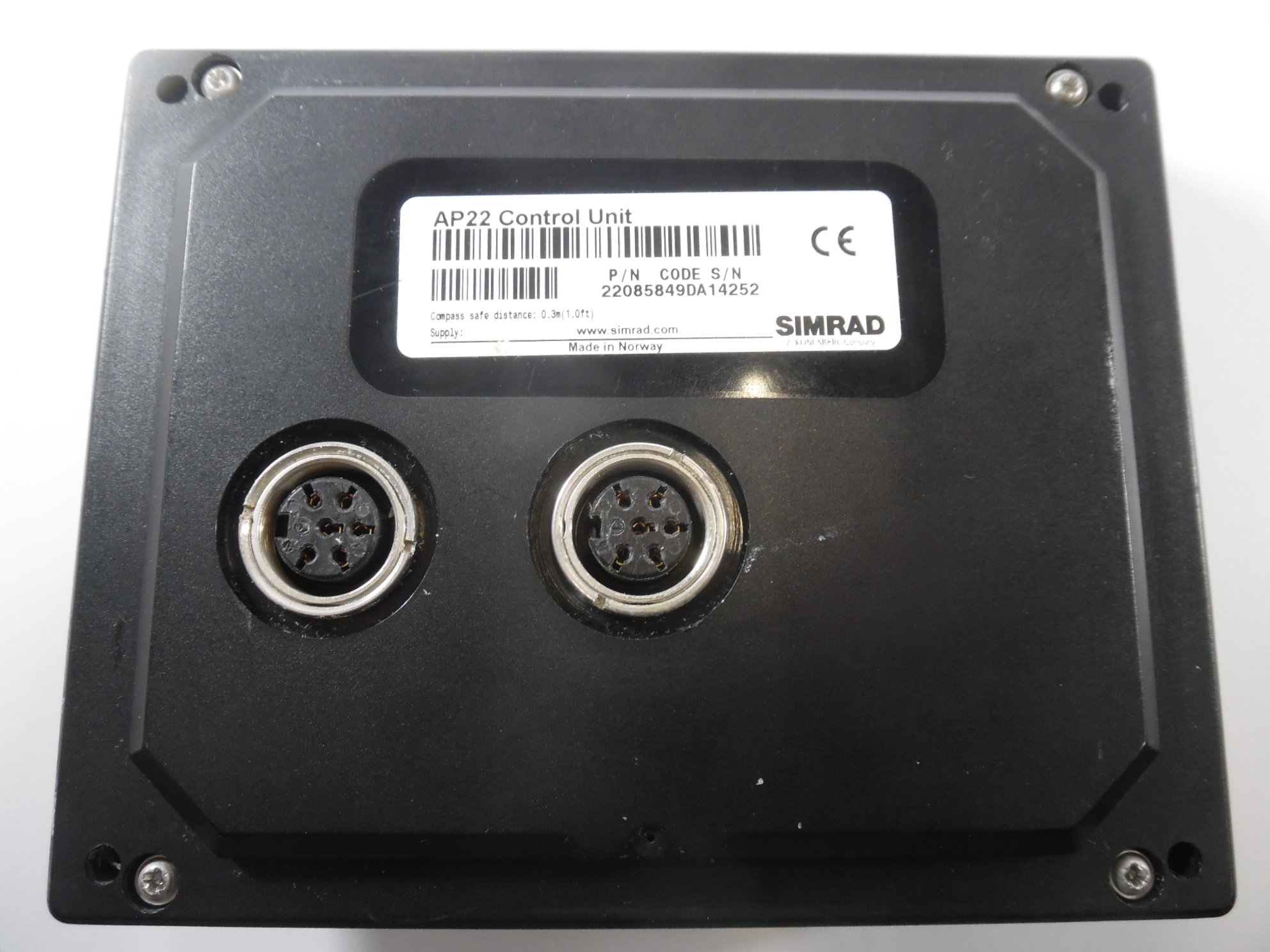 Simrad/AP22/Autopilot Control Head-22085849-Refurbished - Max Marine ...