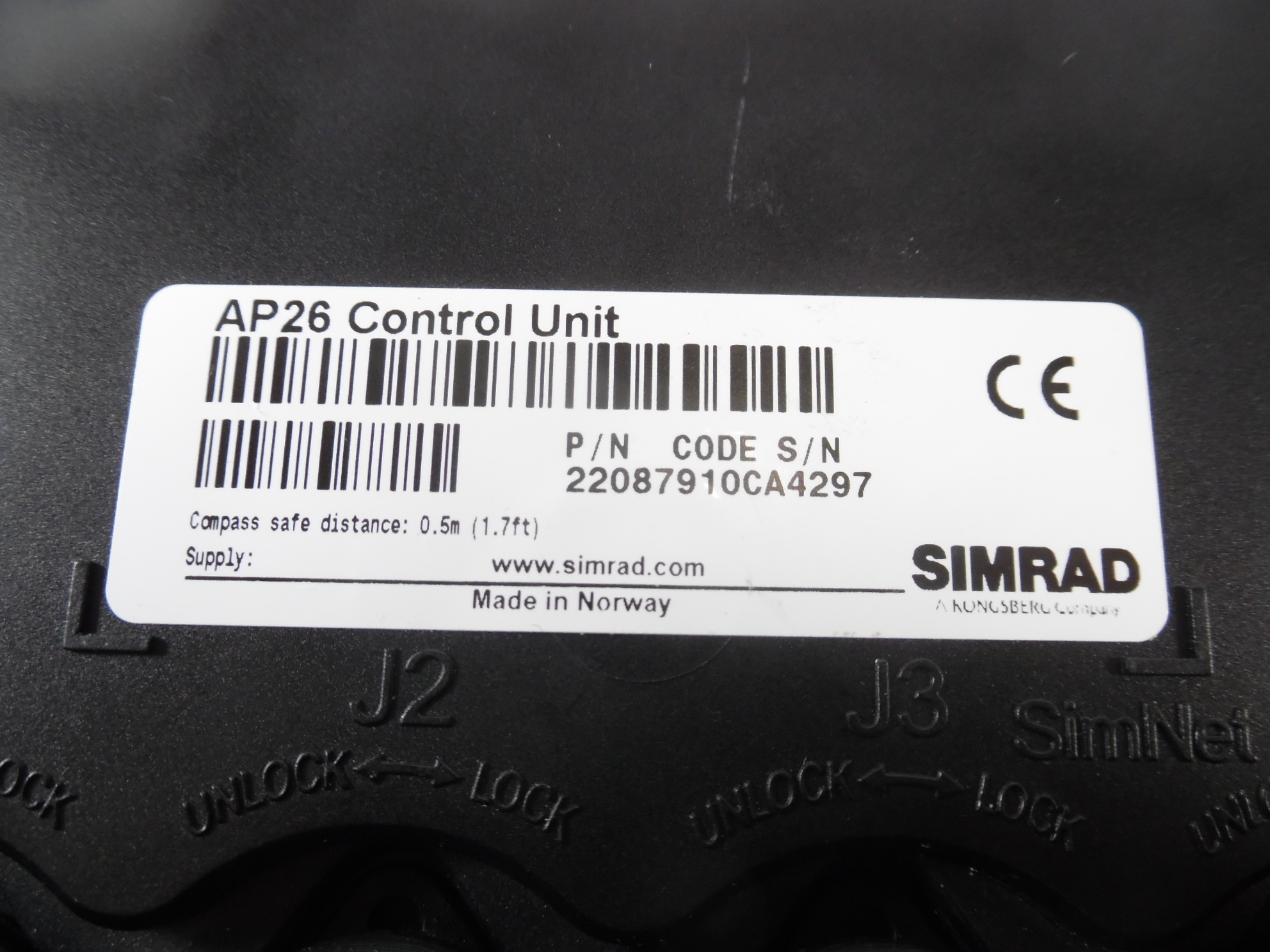 Simrad/AP26/Autopilot Control Head-22087910/MME Refurbished - Max ...
