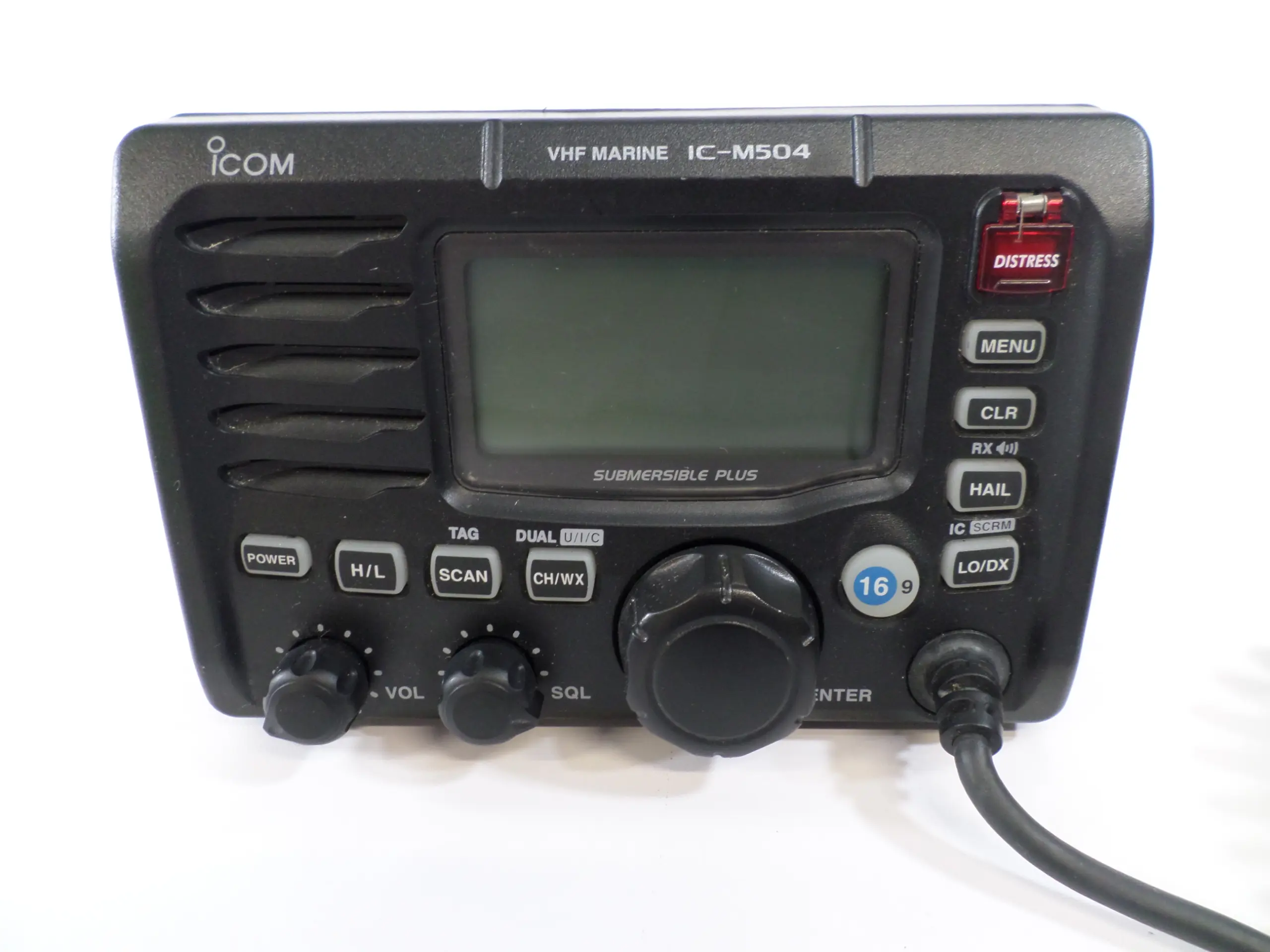 Icom IC-M504 VHF w/ HM-126RB Mic - Excellent Condition - MMSI not Set ...