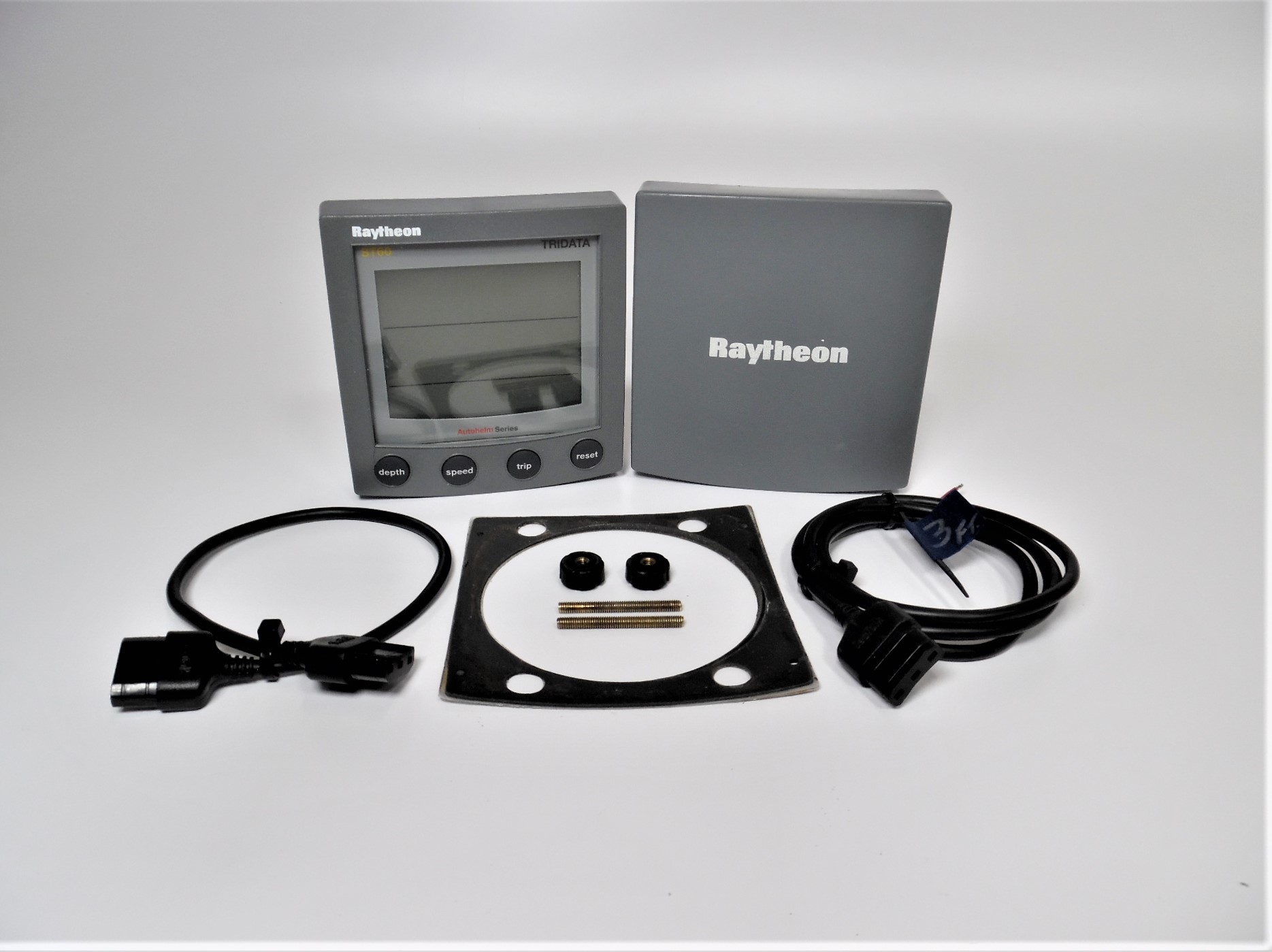 Raytheon ST60 TriData Instrument Display w/ Sun Cover & Cables - A22004 ...