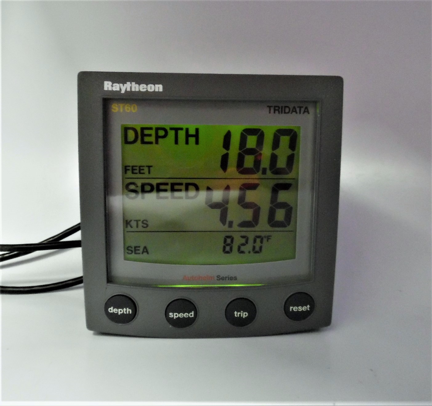 Raytheon ST60 TriData Instrument Display w/ Sun Cover & Cables - A22004 ...
