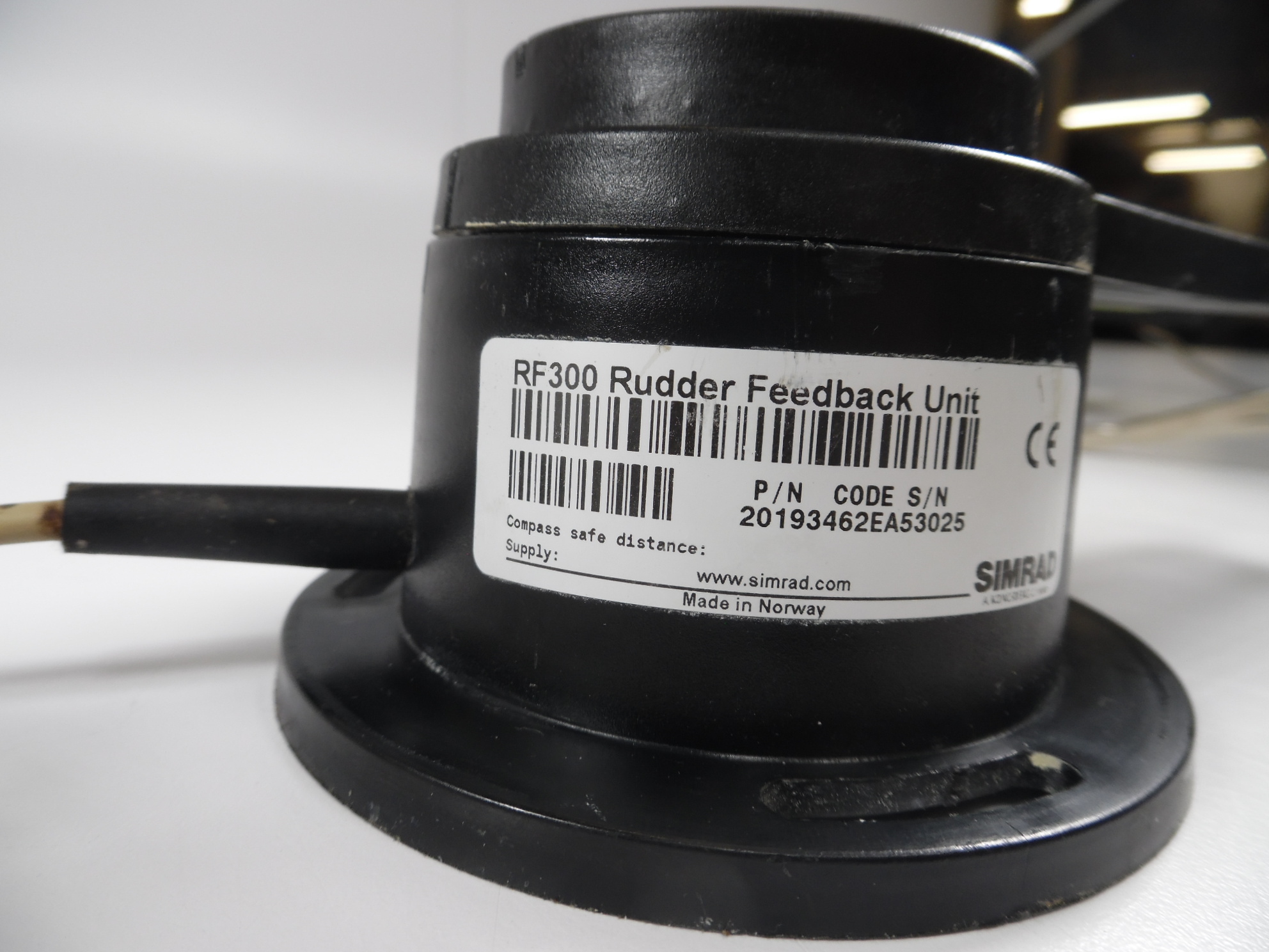 Simrad RF300 Autopilot Rudder Feedback Sensor/20193462/4ft Cable - Max ...