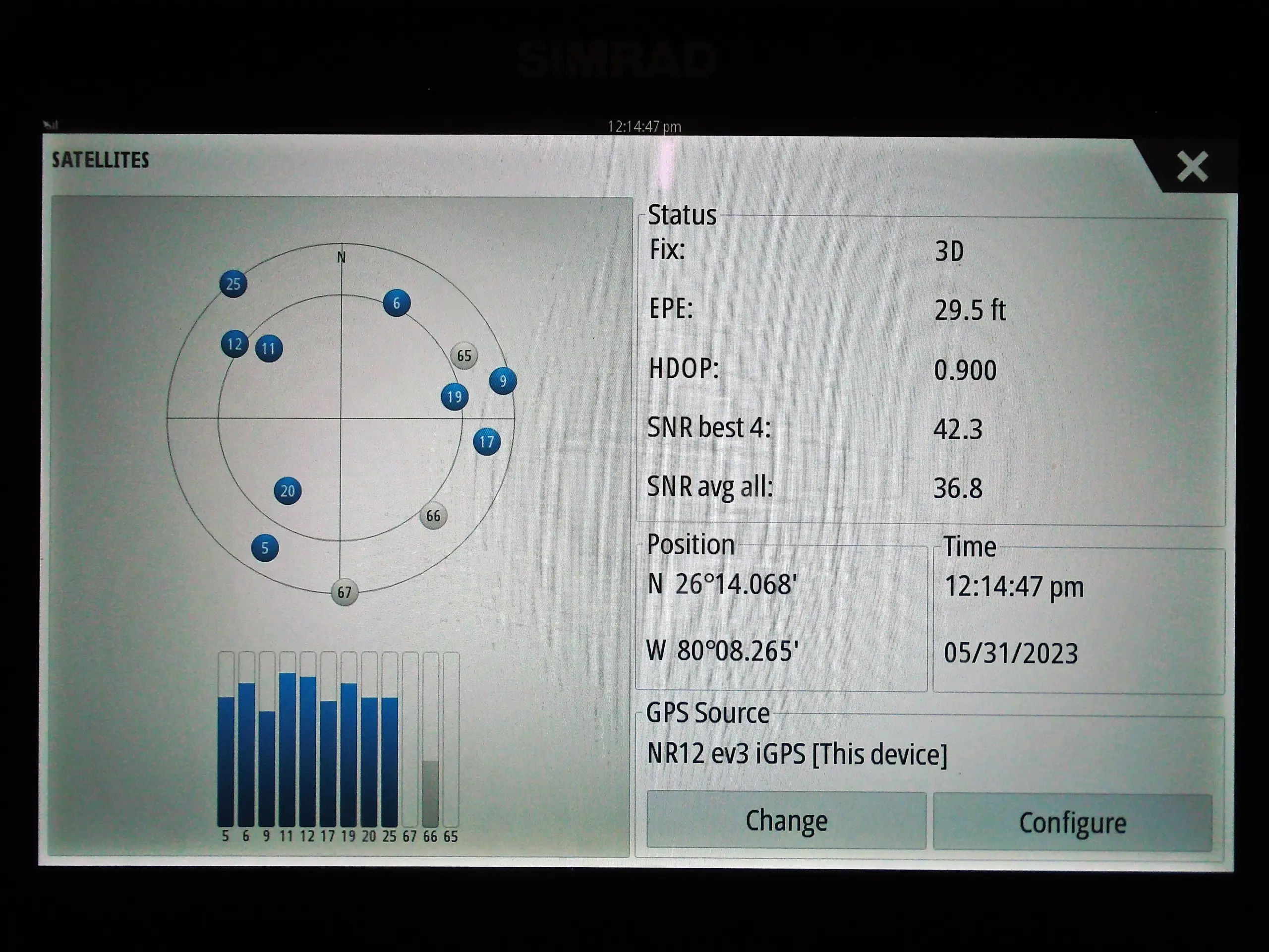 Simrad NSS12 Evo3 12″ Touchscreen MFD Chartplotter Tested Good w ...