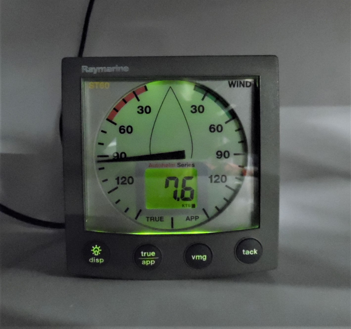 Raymarine ST60 Wind Instrument Display w/ Sun Cover & Cables ~ A22012 ...