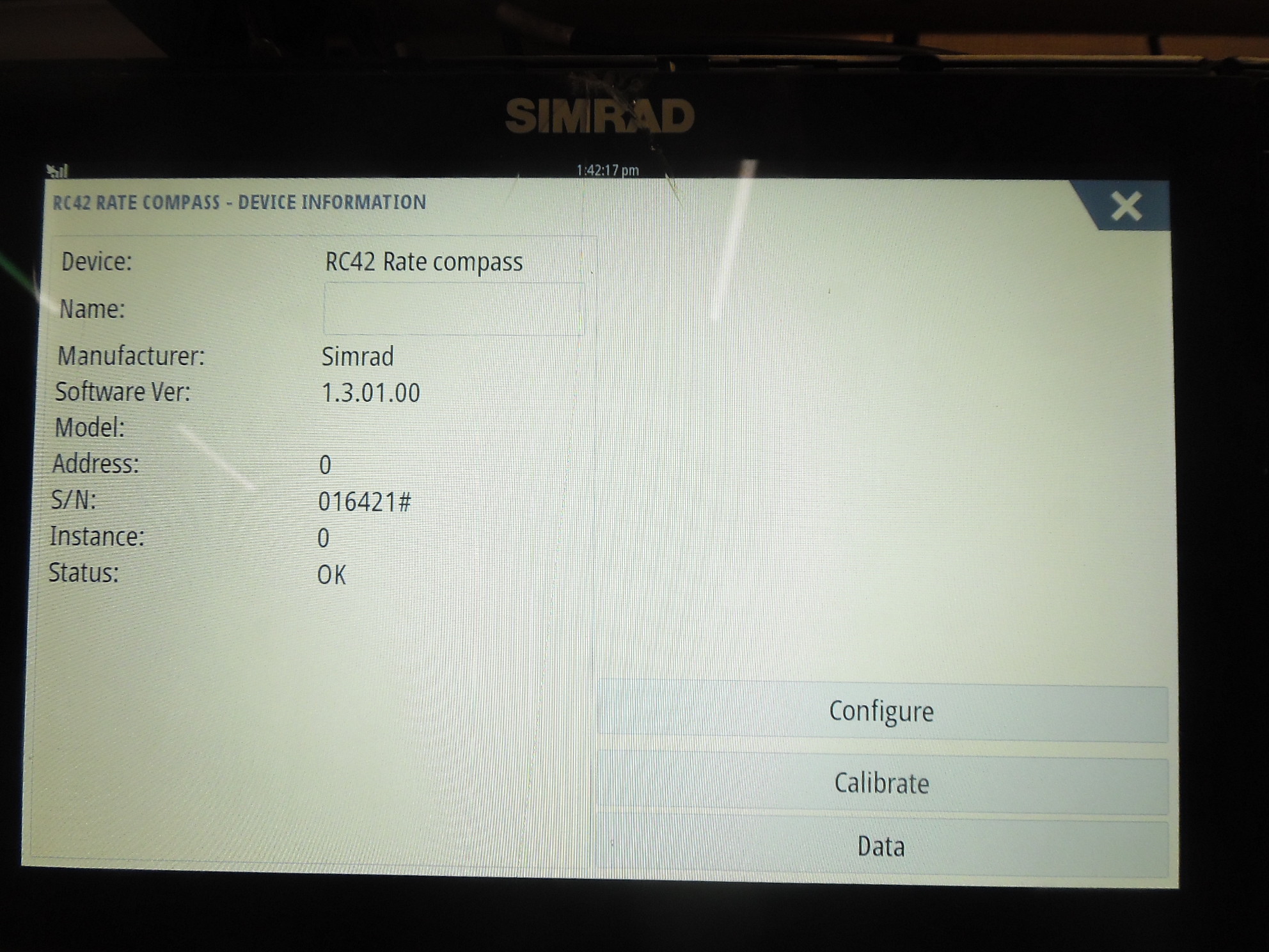 Simrad-RC42-Rate Compass-Simnet Heading Sensor - Max Marine Electronics