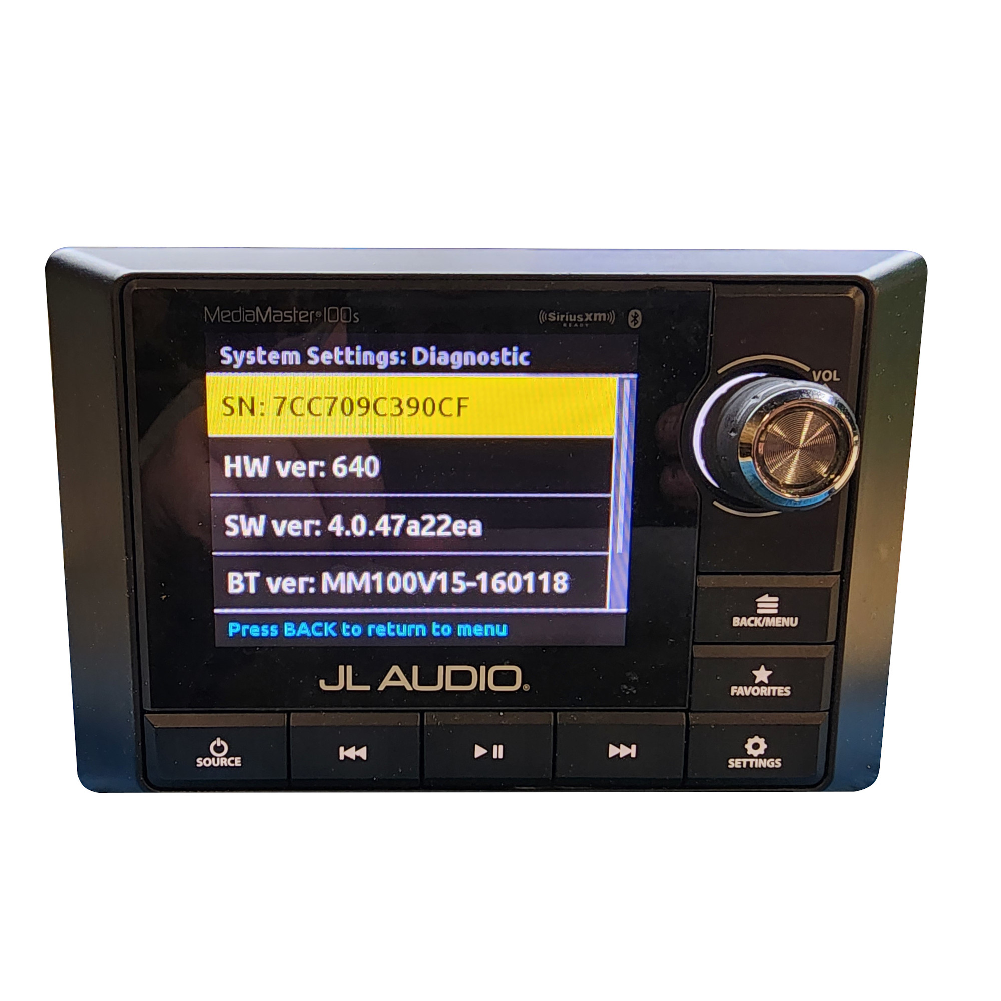 JL Audio MM100s-BE MediaMaster Marine Boat AM/FM/WB/XM Bluetooth Radio ...