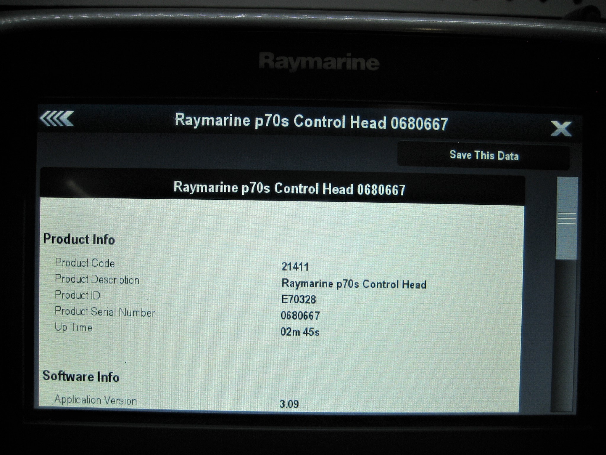 Raymarine-P70S Core-Autopilot Control Head-E70328 - Max Marine Electronics