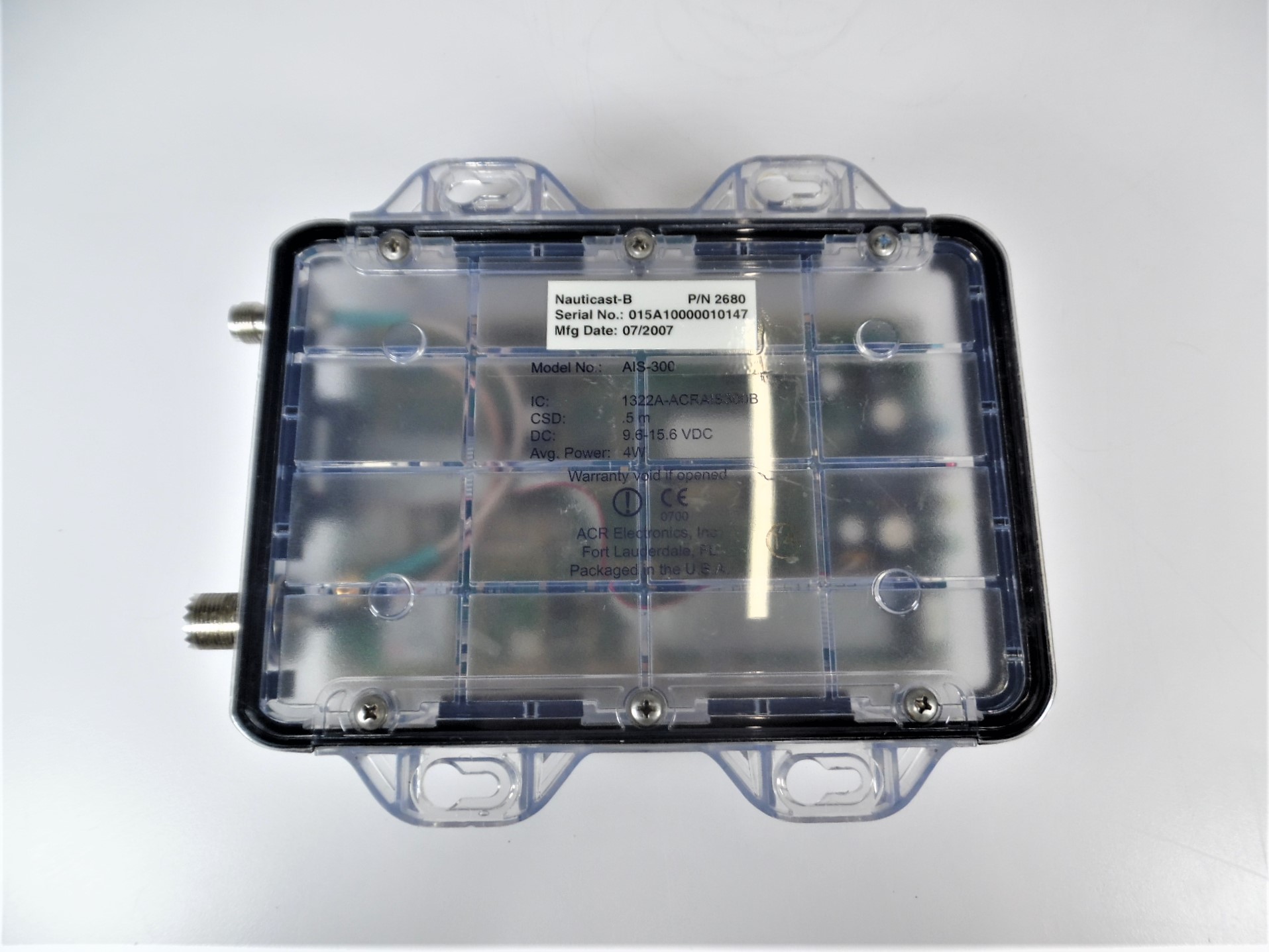 ACR Nauticast-B Class B AIS Transponder AIS-300 Tested/Good Cond ...