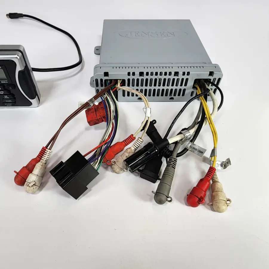 Jensen Marine JMS2212 AM/FM Sirius XM Ready Hideaway Boat Radio System ...