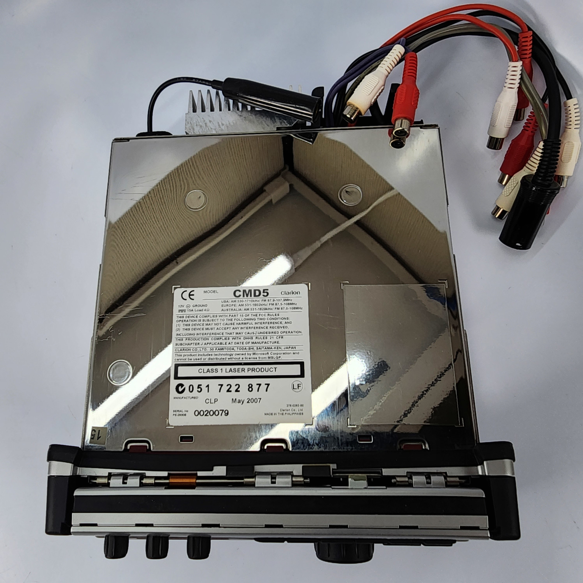 Clarion CMD5 Marine CD/MP3/WMA Receiver - Tested / Working - Max Marine ...