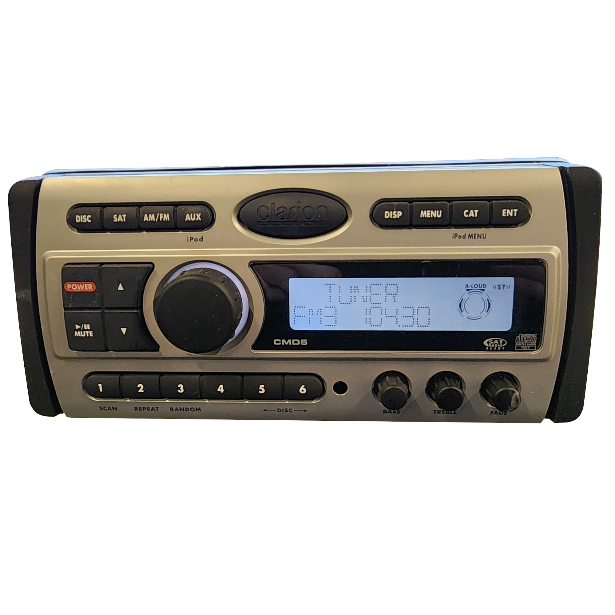 Clarion CMD5 Marine CD/MP3/WMA Receiver - Tested / Working - Max Marine ...